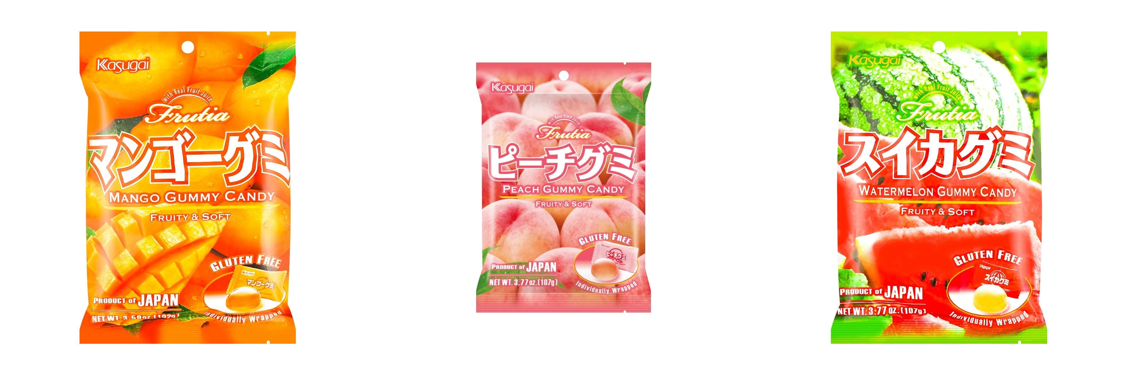 3 Pack Kasugai Gummy Candies, Made in Japan, Gluten Free, Mix 3 Flavor ...