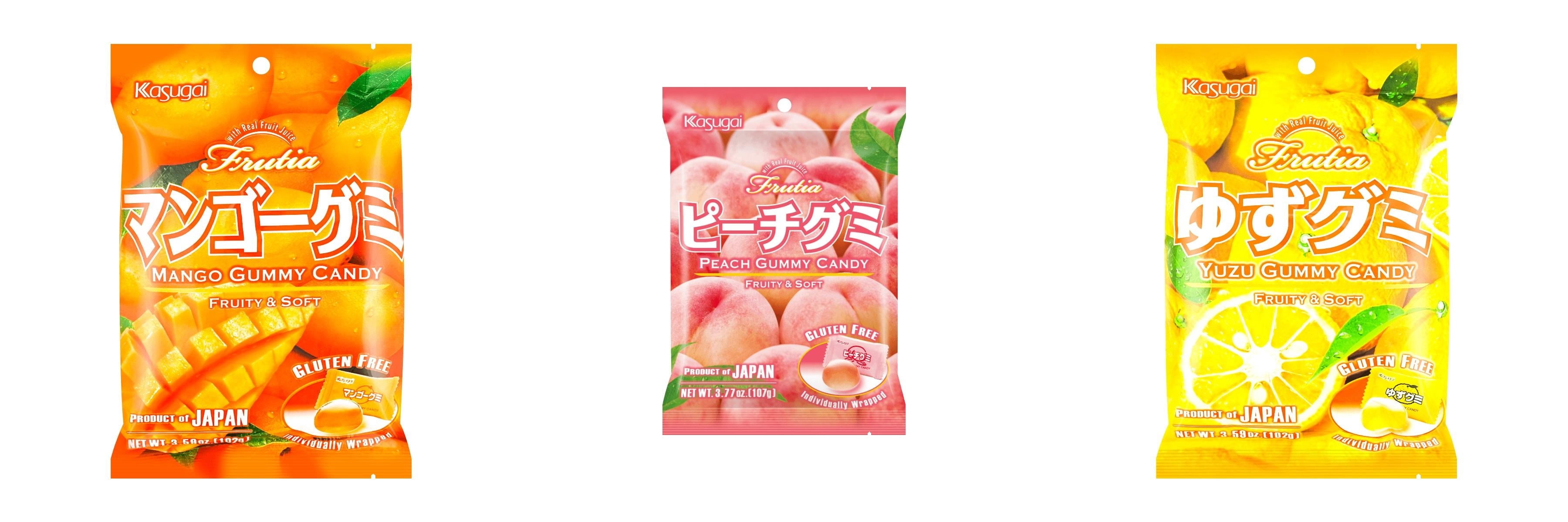 3 Pack Kasugai Gummy Candies, Made in Japan, Gluten Free, Mix 3 Flavor ...