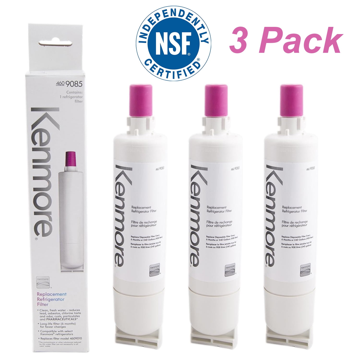 3 Pack Kenmore9085 Fit For 4396508,46-9010, 469010, 46-9085 ...