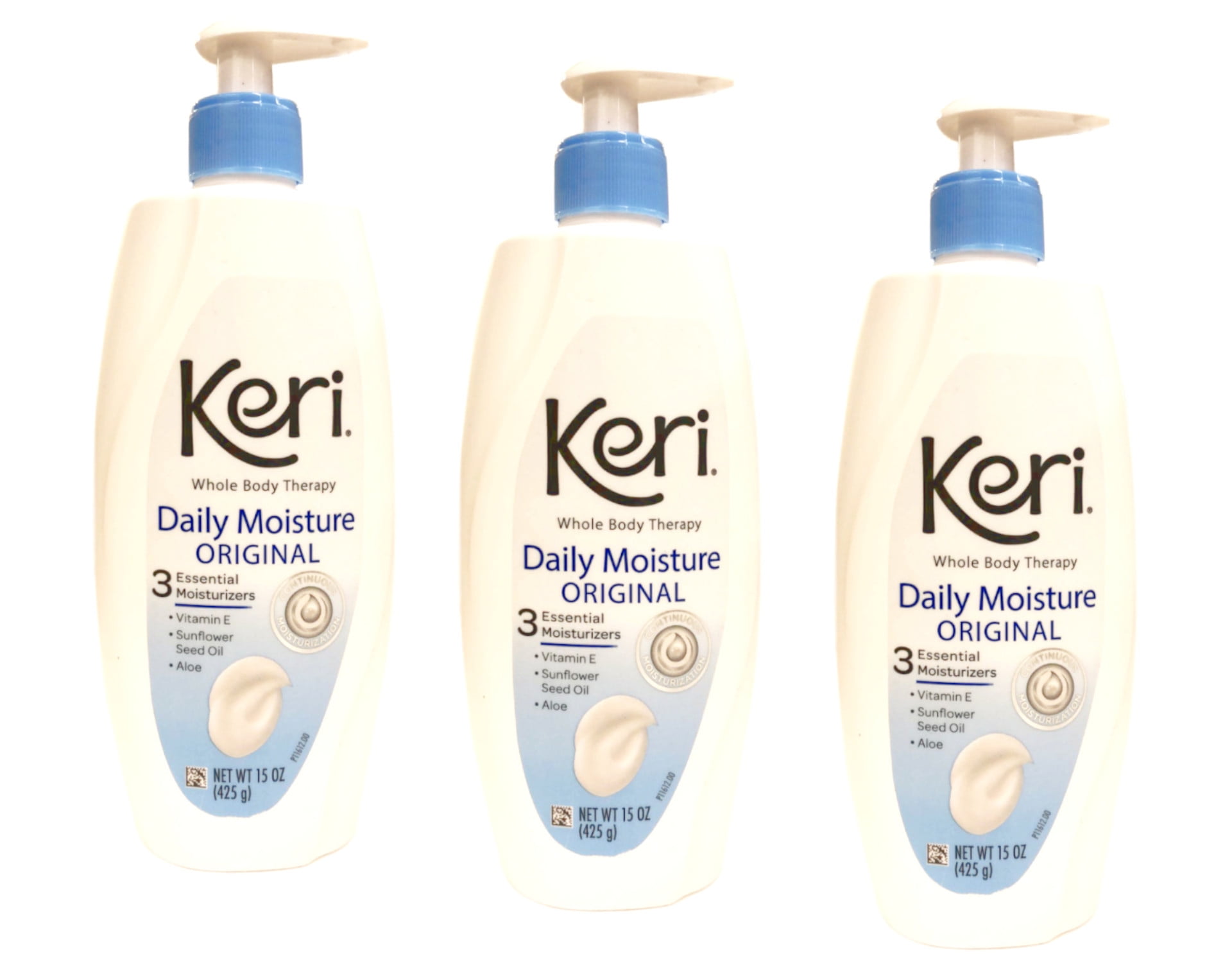 3 Pack Keri Original Daily Moisture Lotion, 15 Oz. - Walmart.com