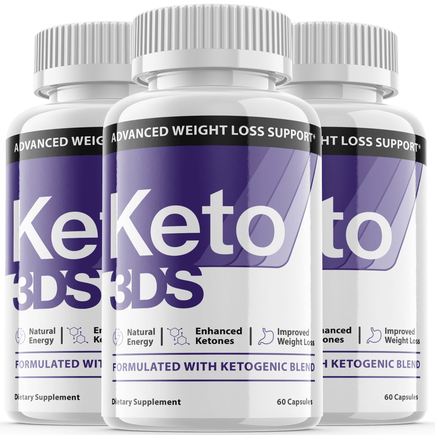 (3 Pack) Keto 3DS - Keto Diet Pills - Utilize Fat for Energy with ...