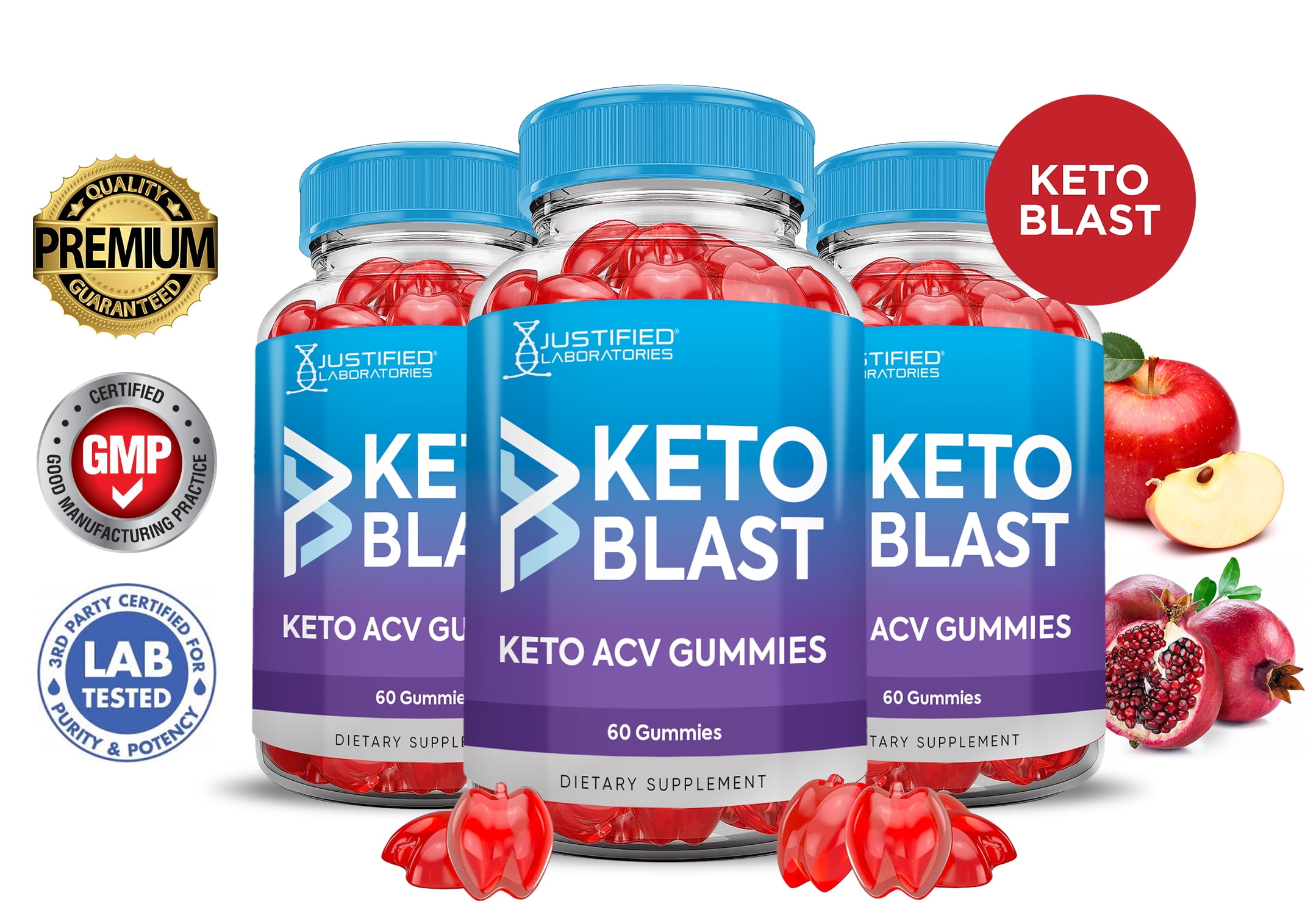 Keto Blast ACV Gummies, 1000MG Dietary Supplement, 180 Count, Packed ...