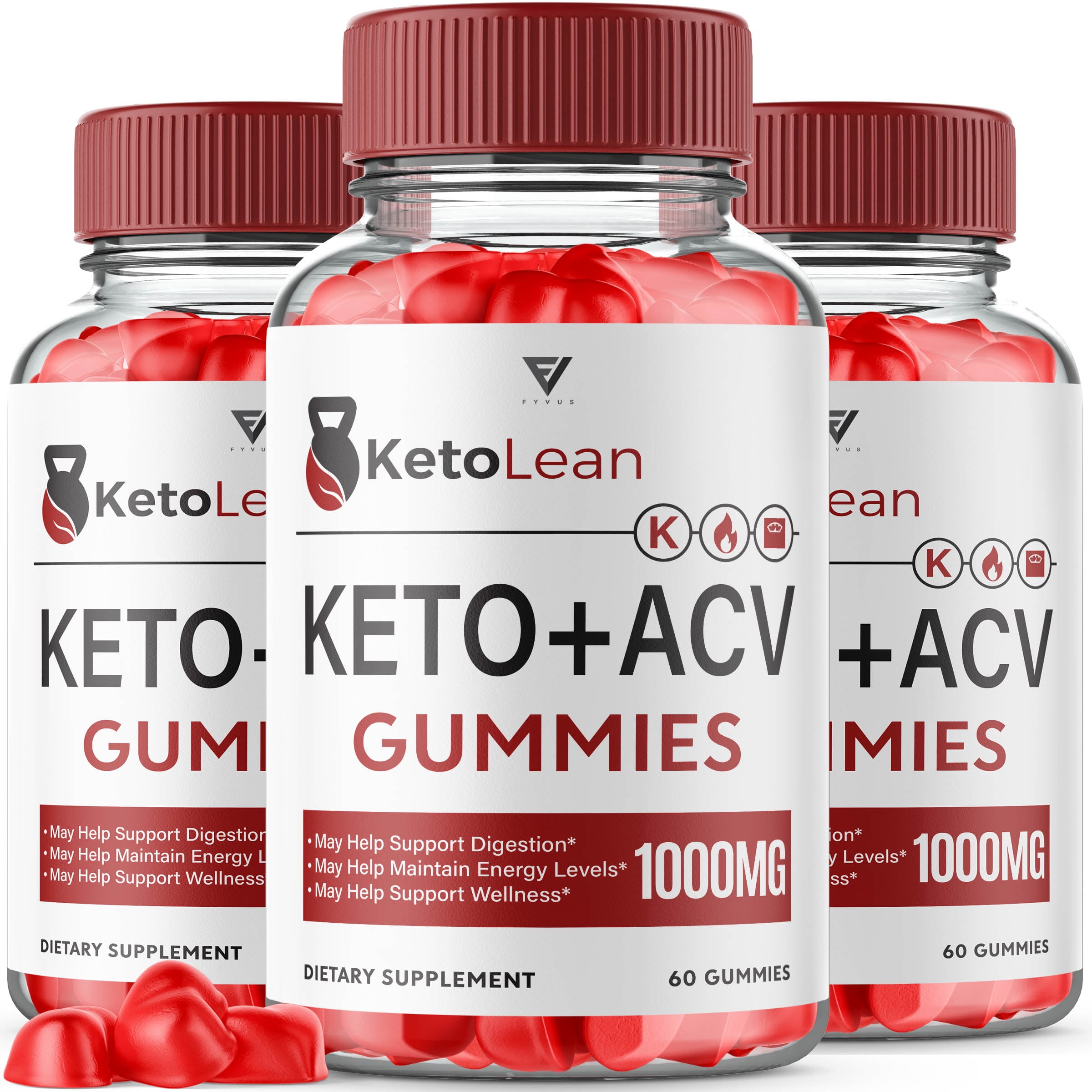 (3 Pack) Keto Lean ACV Gummies, Keto Lean Maximum Strength Supplement ...