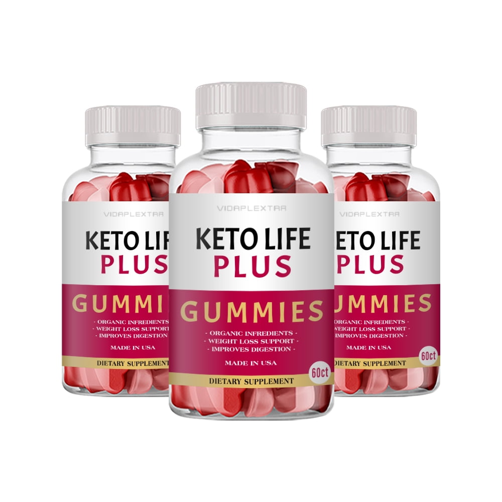 (3 Pack) Keto Life Plus Gummies - Keto Life Plus Digestion Support ...
