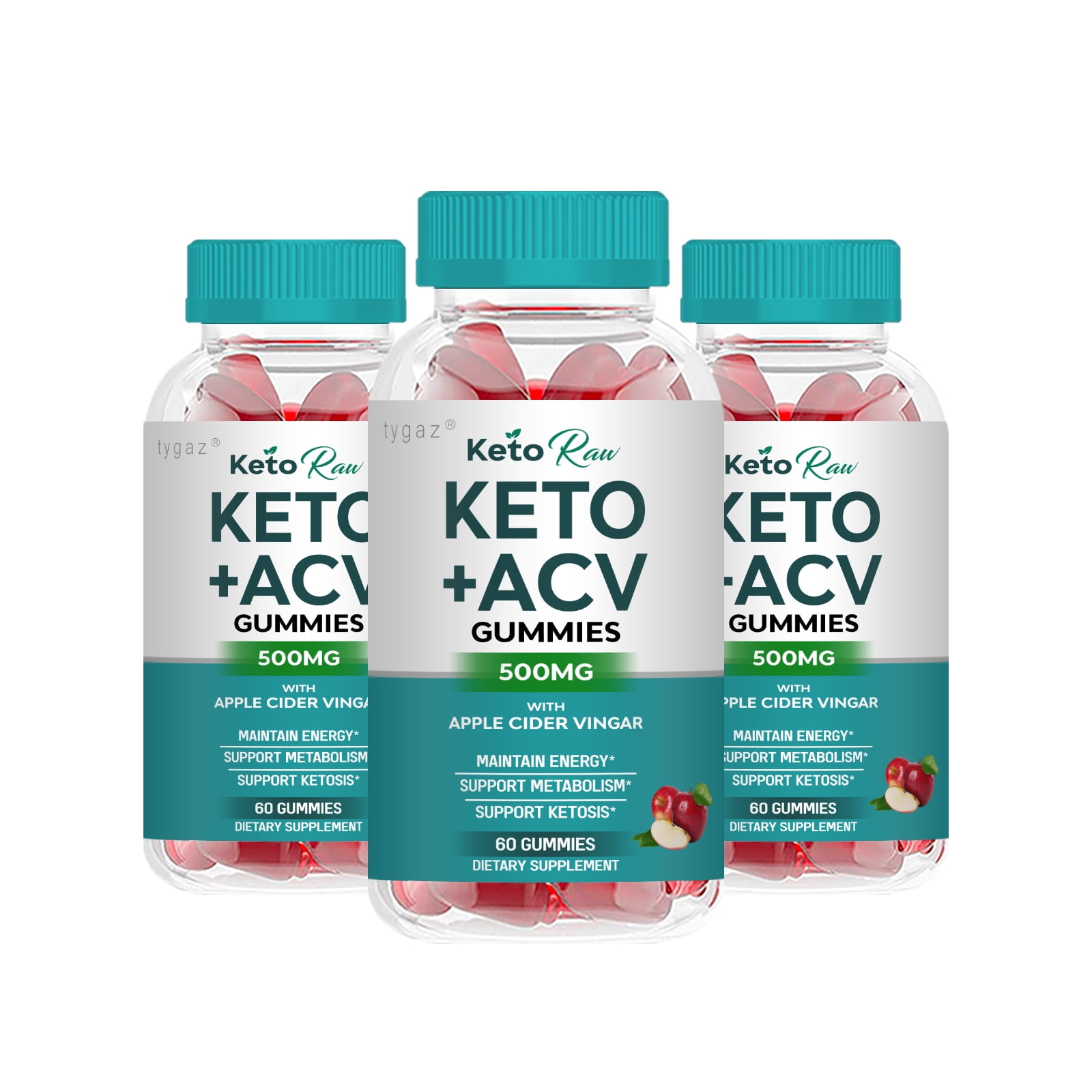 (3 Pack) Keto Raw - Keto Raw Ketosis + Apple Cider Vinegar Gummies ...