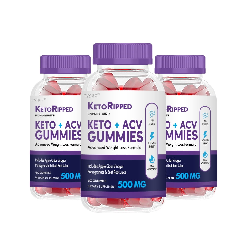 3 Pack Keto Ripped Keto Ripped Keto Acv Gummies
