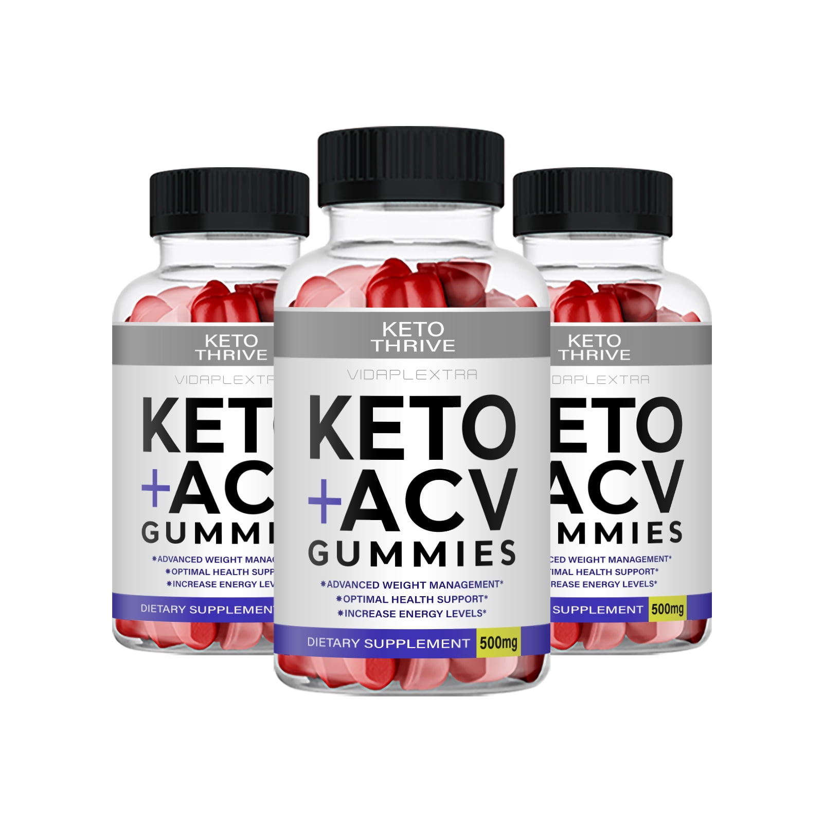 (3 Pack) Keto Thrive Gummies - Keto Thrive Weight Management Gummies ...