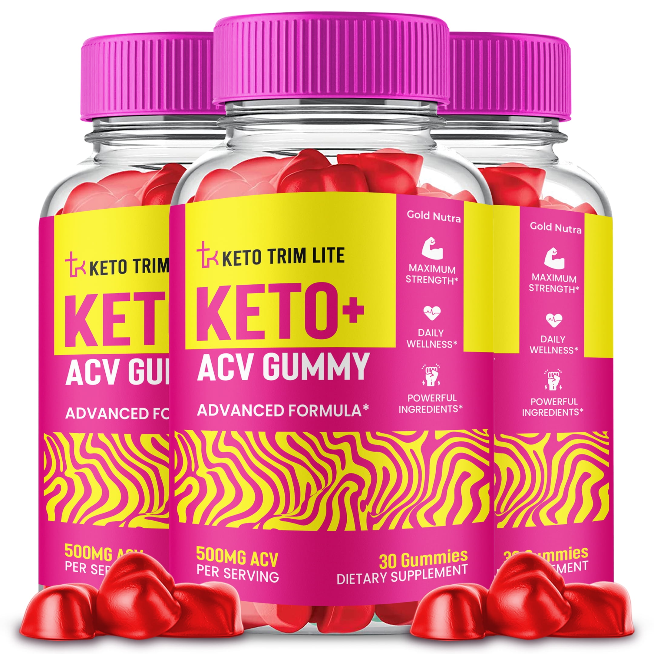 (3 Pack) Keto Trim Lite Keto ACV Gummies, Keto Trim Lite Keto + ACV ...
