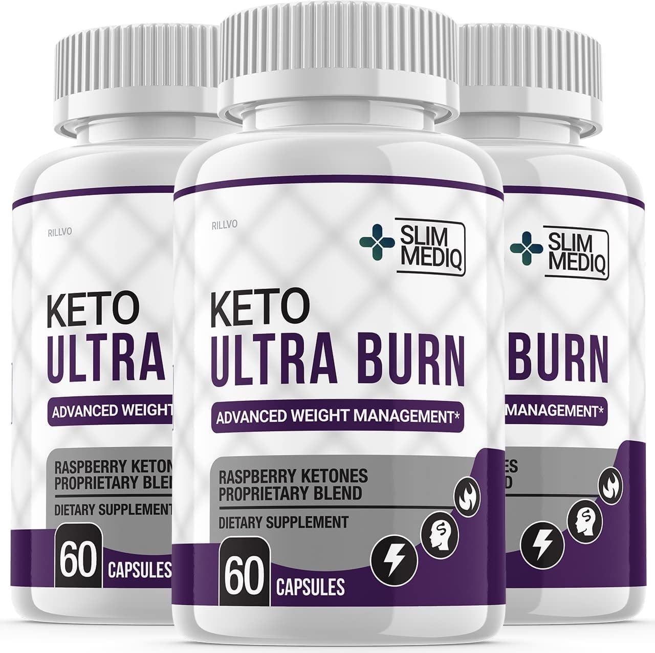 3 Pack Keto Ultra Burn Supplement Pills, Advanced Ketogenic Formula 180 ...