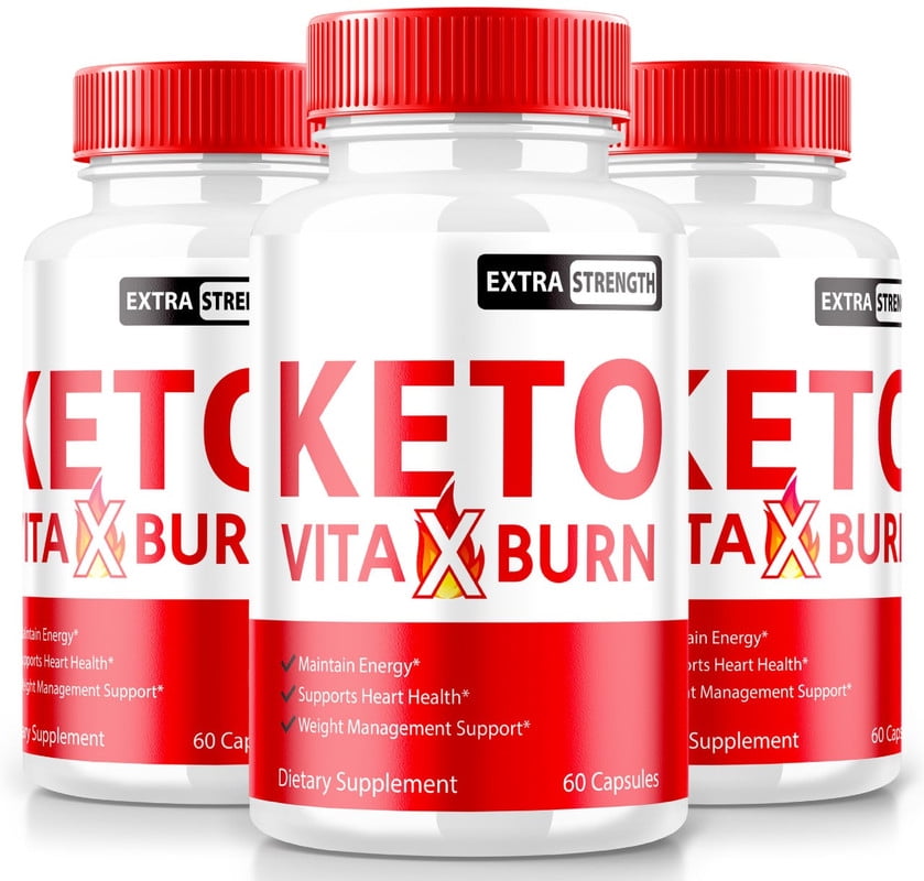 (3 Pack) Keto Vita X Burn Pills, Maximum Strength Keto Support Vitamins ...