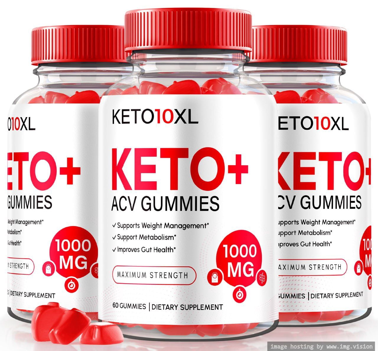 (3 Pack) Keto10XL Keto ACV Gummies, Official Keto + ACV Supplement, All ...