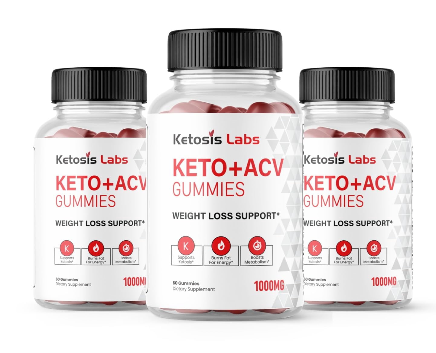 (3 Pack) Ketosis Labs ACV Gummies Advanced Formula, Ketosis Labs ...