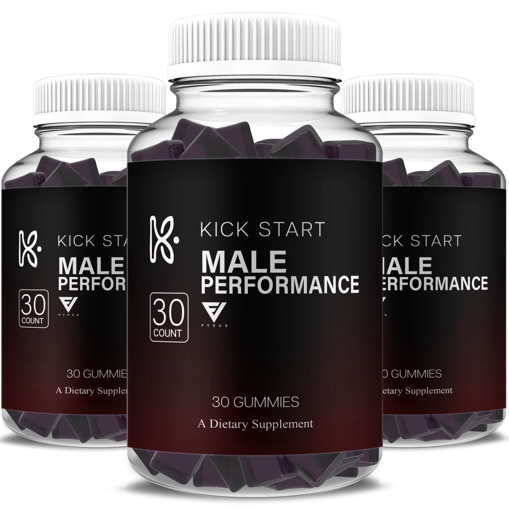(3 Pack) Kick Start Performance Gummies, KickStart Advanced (3 Month ...
