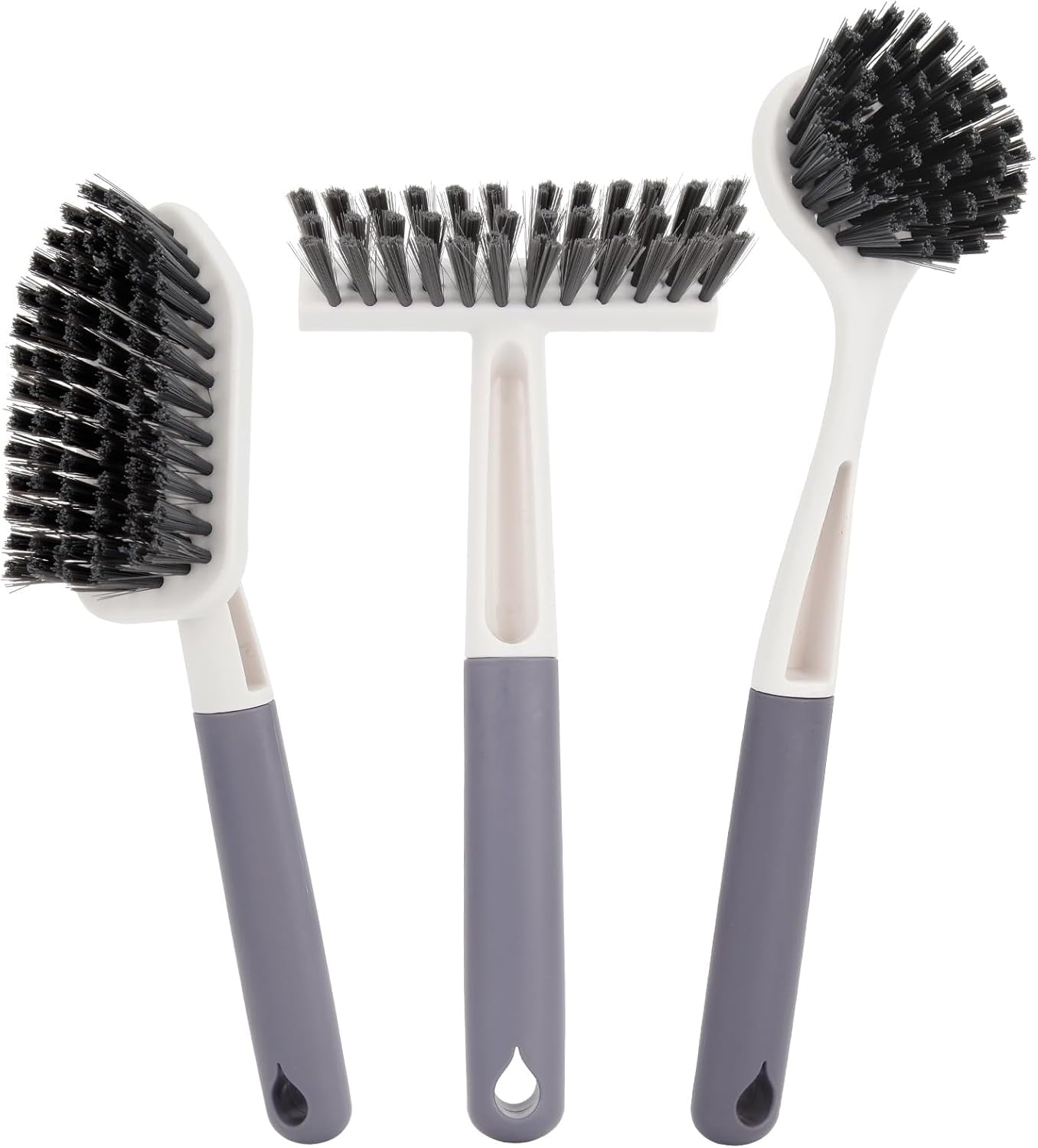 3 Pack Kitchen Cleaning Brush Set,1 Pot and Dish Cleaning Brush with ...