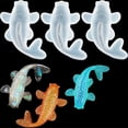 3-Pack Koi Silicone Mold DIY Pendant Resin Mold Fish Shape Fondant Mold ...