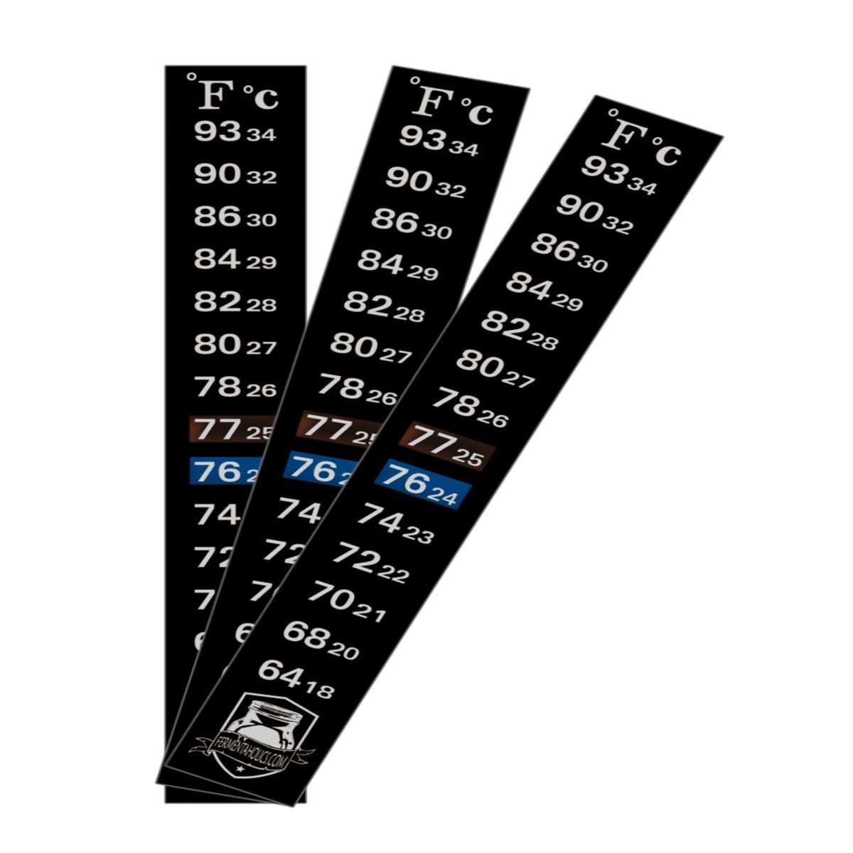 Adhesive Temperature Strip, 64-94F - 3-pk - Walmart.com