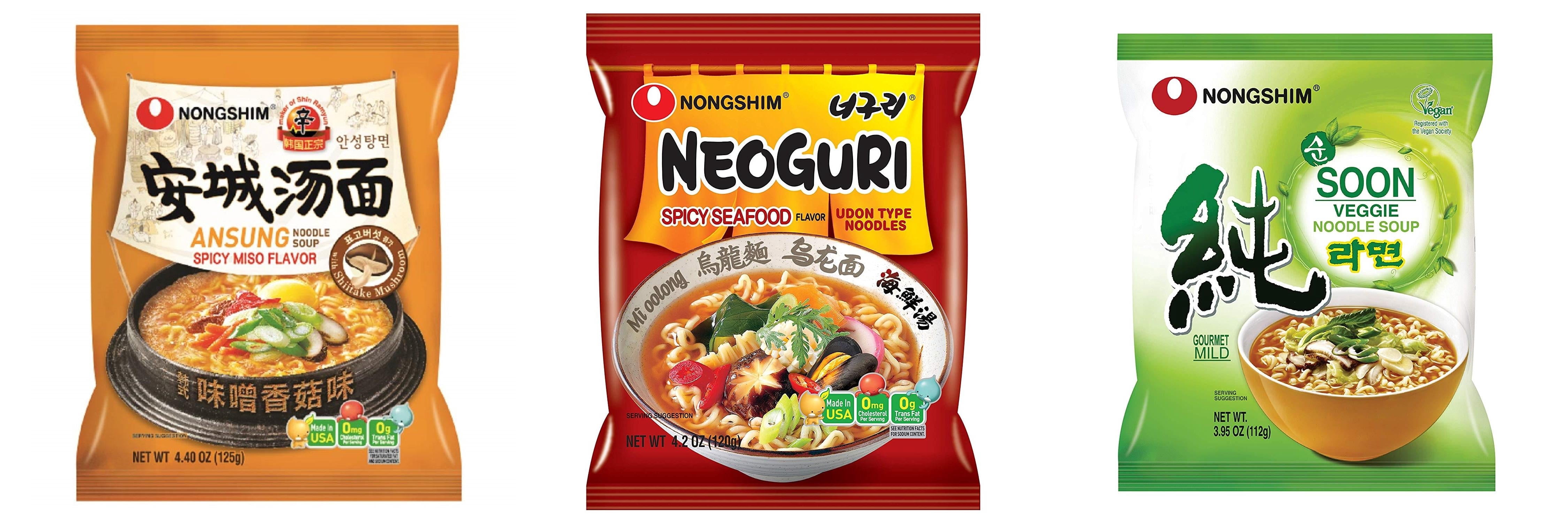 3 Pack Korean NongShim Gourmet Spicy Shin Instant Ramen Noodle, 3 ...