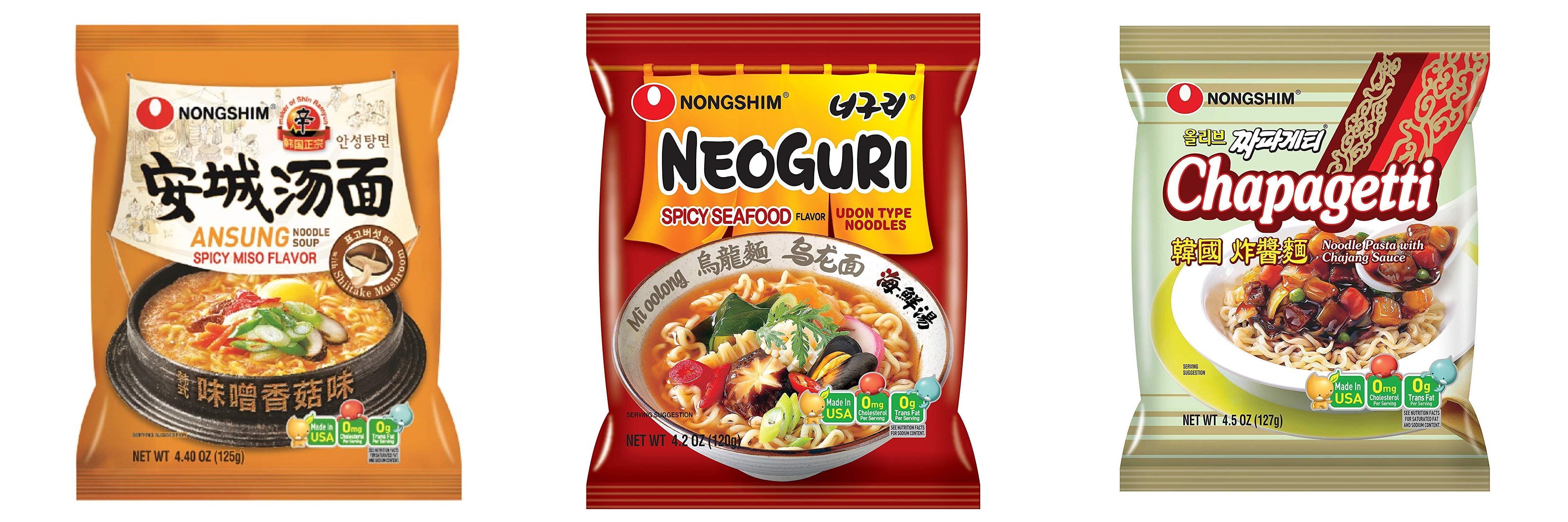 3 Pack Korean NongShim Gourmet Spicy Shin Instant Ramen Noodle, 3 ...