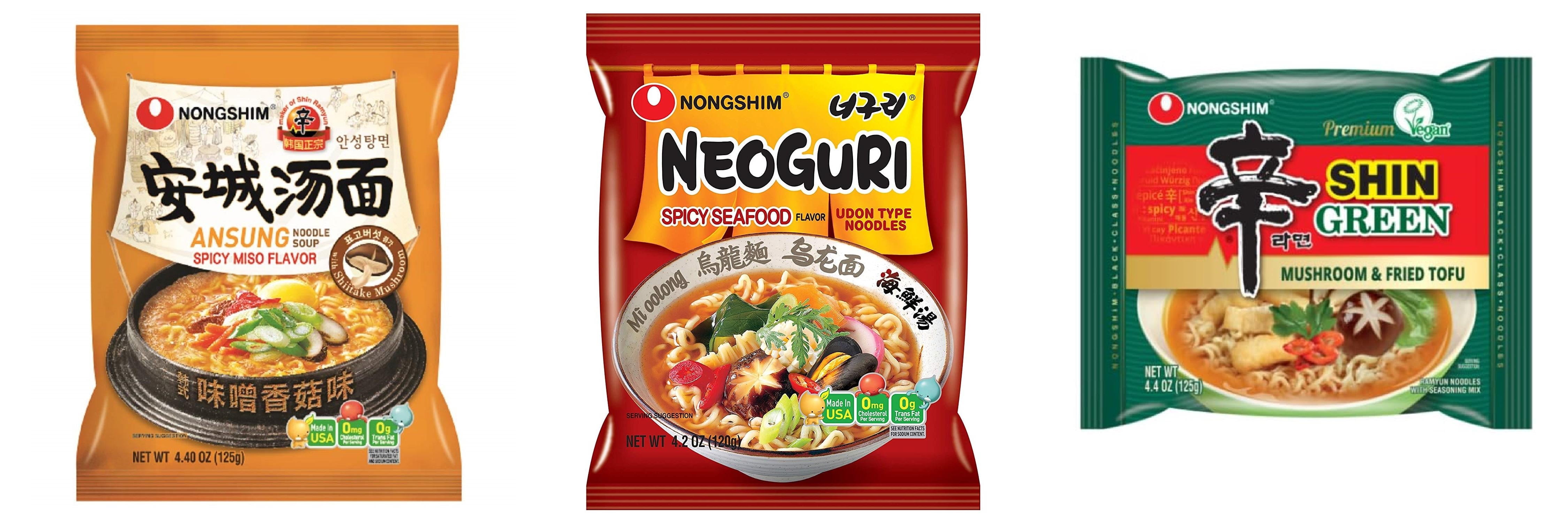 3 Pack Korean NongShim Gourmet Spicy Shin Instant Ramen Noodle, 3 ...