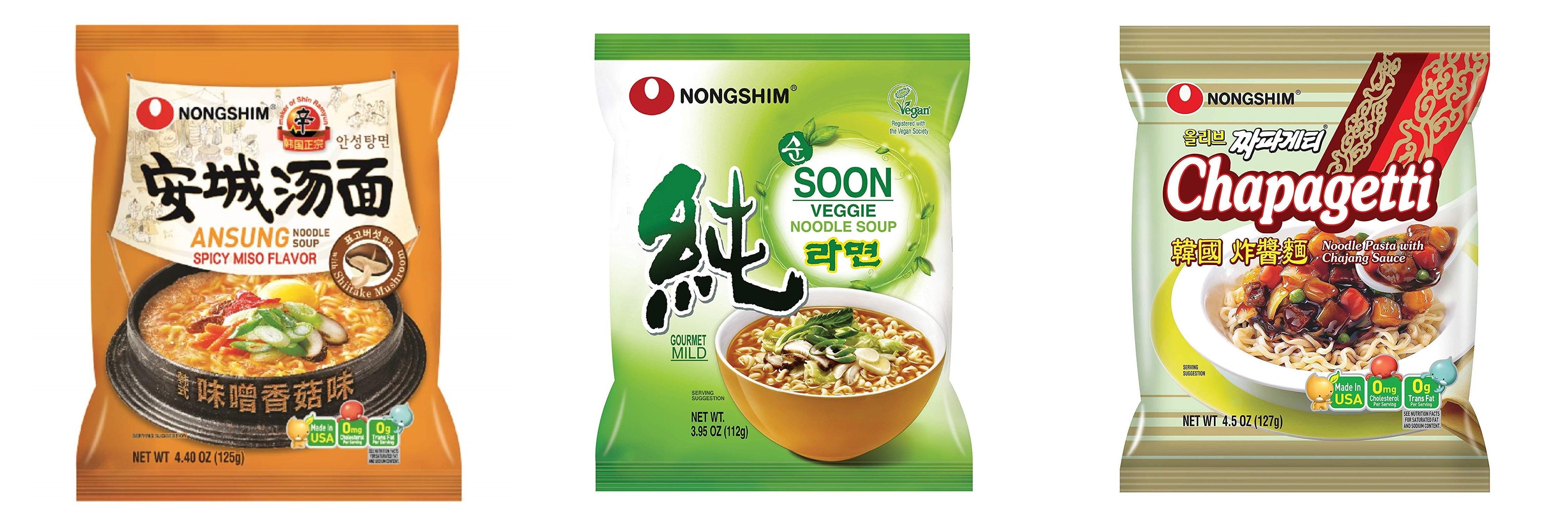 3 Pack Korean NongShim Gourmet Spicy Shin Instant Ramen Noodle, 3 ...