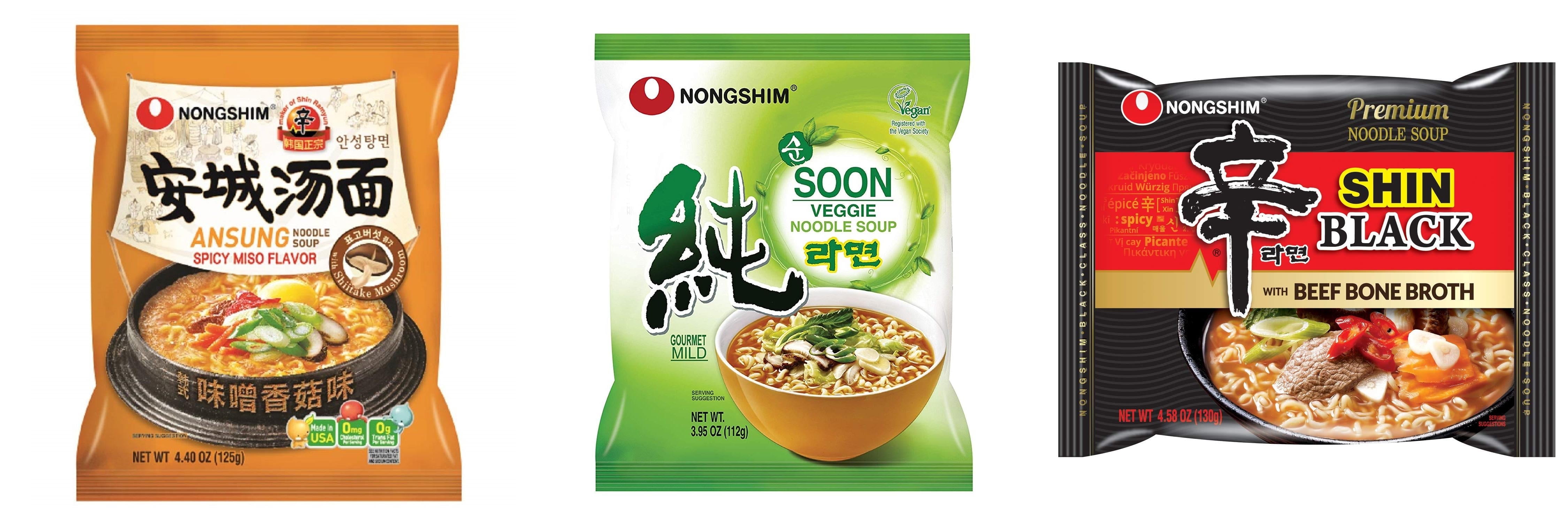 3 Pack Korean NongShim Gourmet Spicy Shin Instant Ramen Noodle, 3 ...