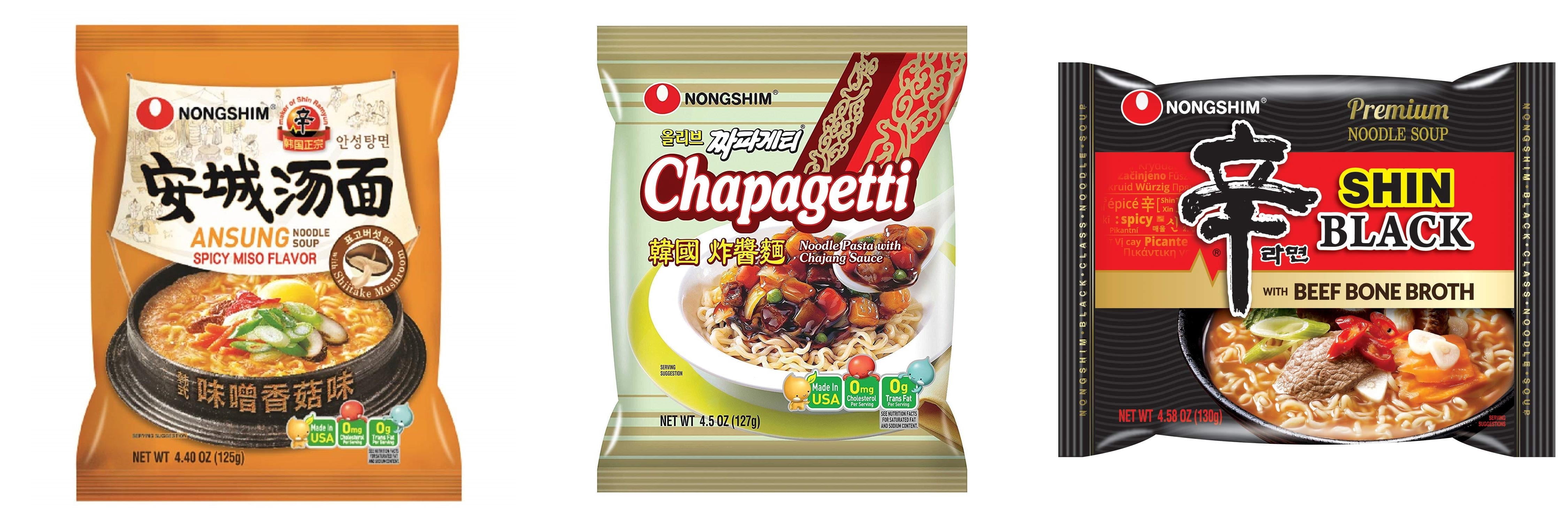 3 Pack Korean NongShim Gourmet Spicy Shin Instant Ramen Noodle, 3 ...