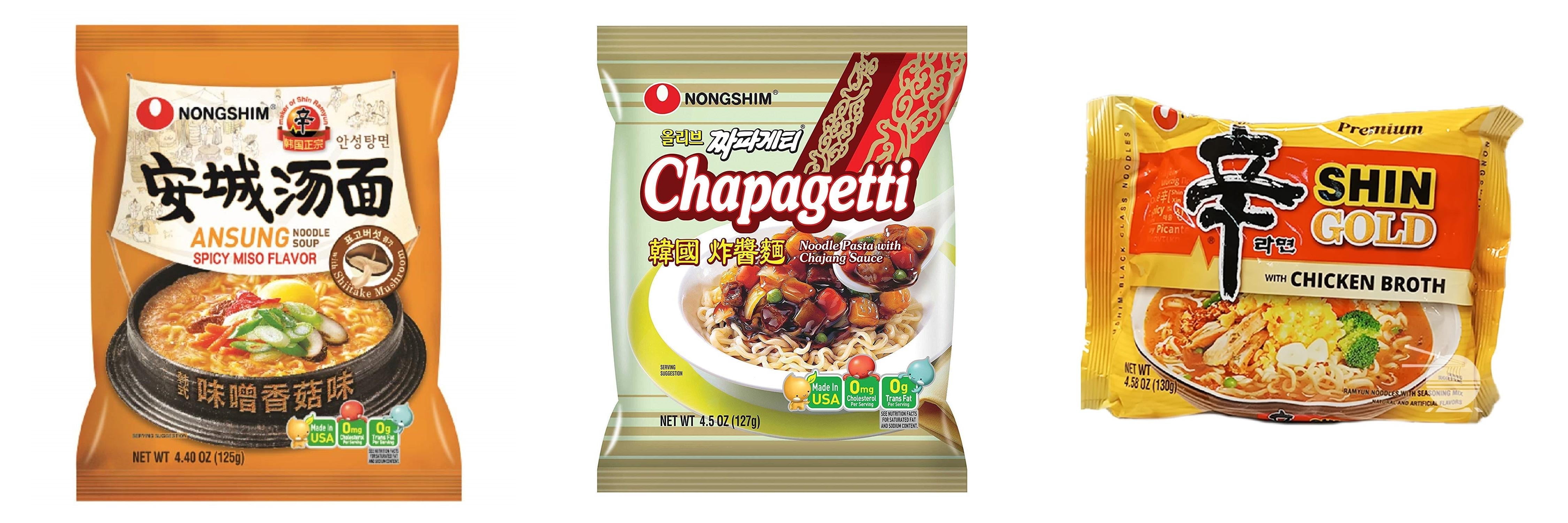 3 Pack Korean NongShim Gourmet Spicy Shin Instant Ramen Noodle, 3 ...