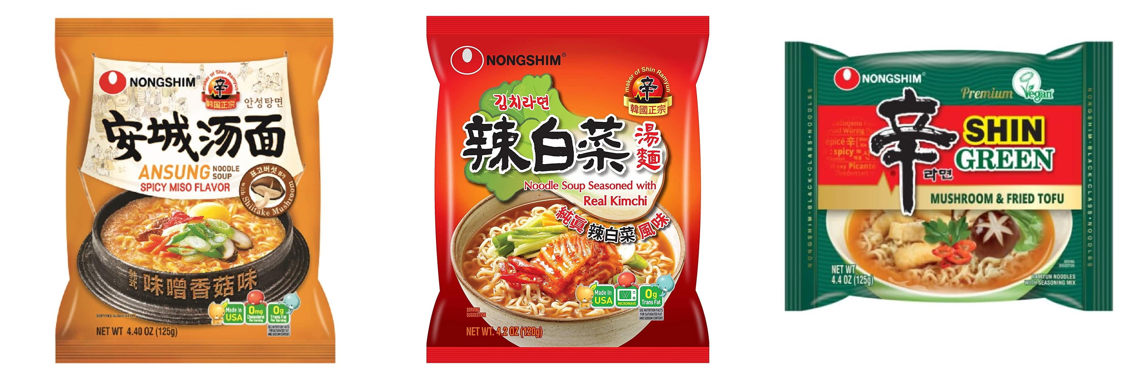 3 Pack Korean NongShim Gourmet Spicy Shin Instant Ramen Noodle, 3 ...