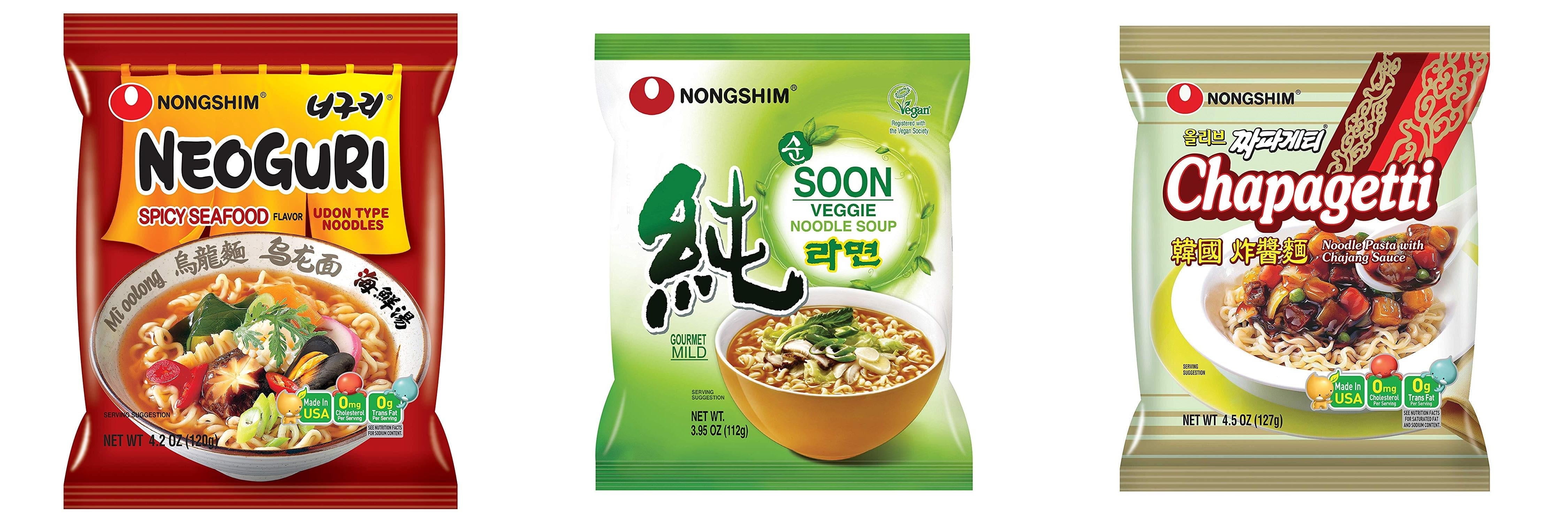 3 Pack Korean NongShim Gourmet Spicy Shin Instant Ramen Noodle, 3 ...