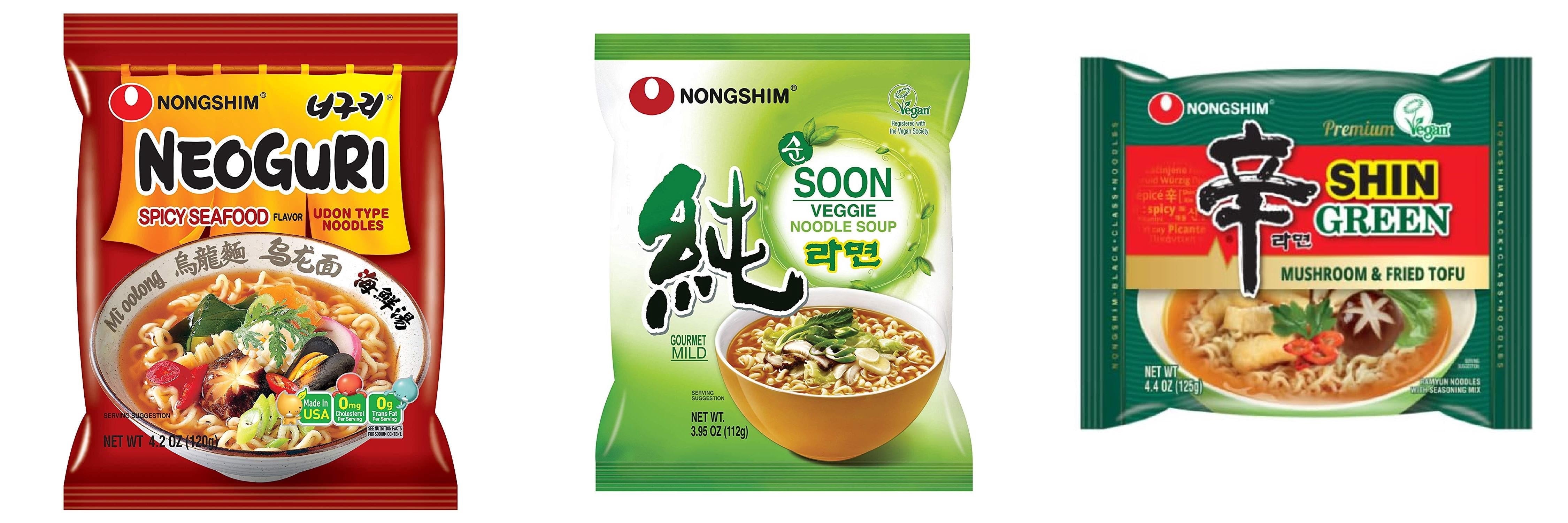 3 Pack Korean NongShim Gourmet Spicy Shin Instant Ramen Noodle, 3 ...