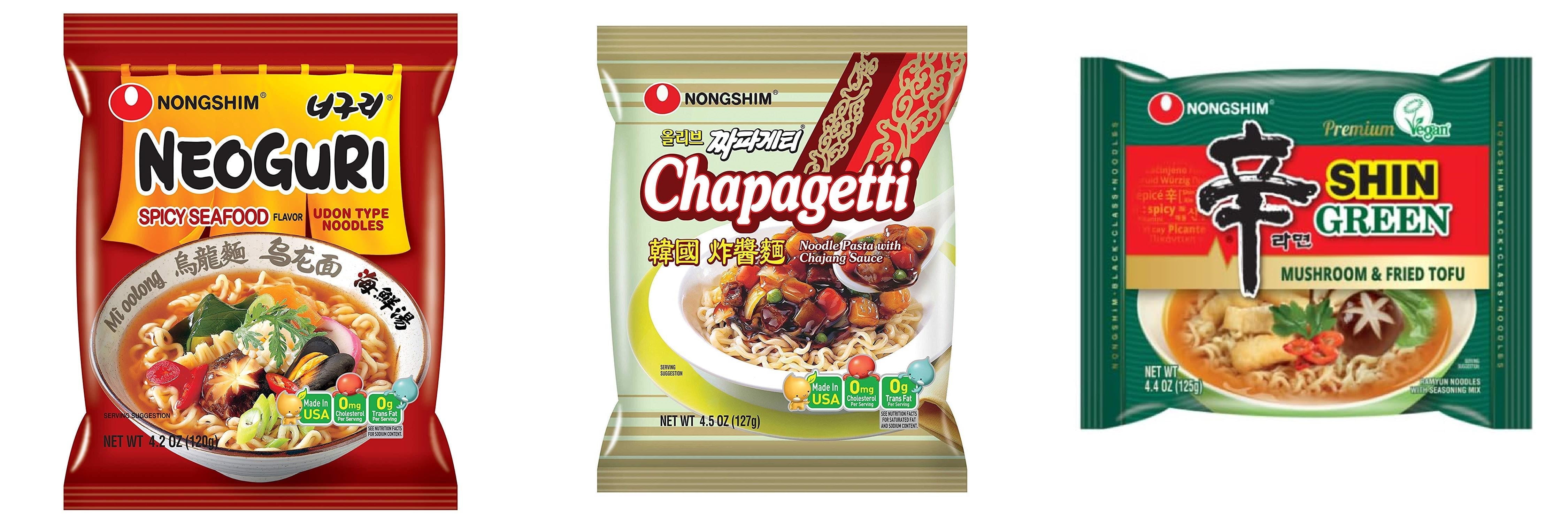 3 Pack Korean NongShim Gourmet Spicy Shin Instant Ramen Noodle, 3 ...