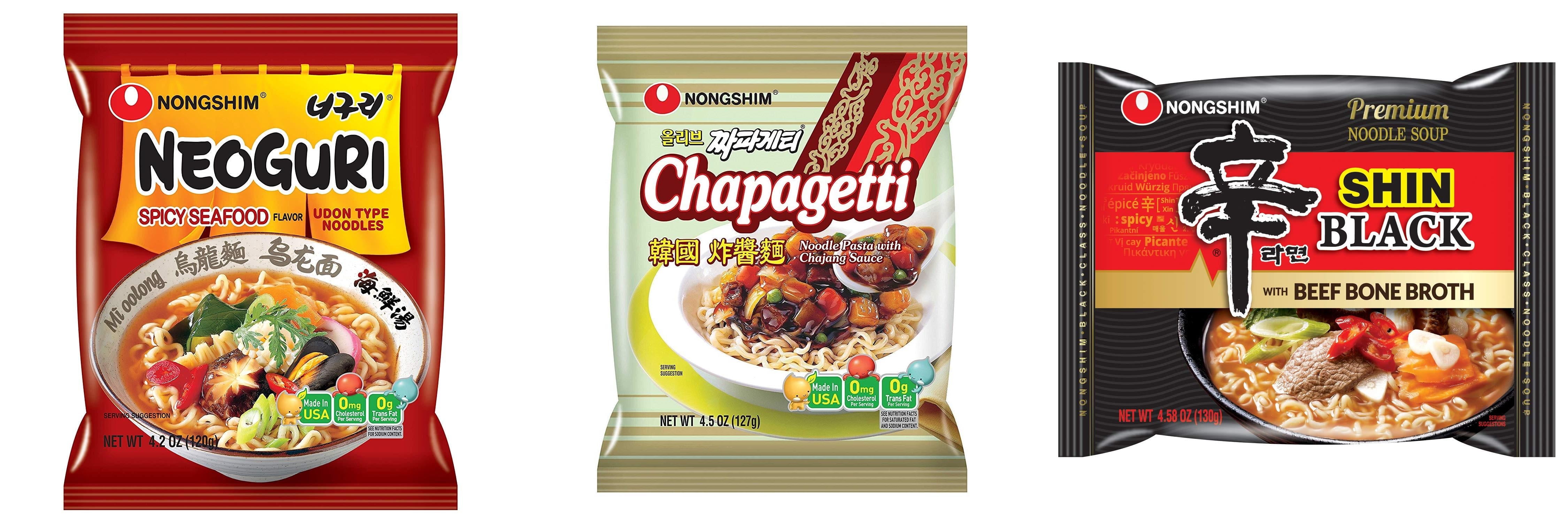 3 Pack Korean NongShim Gourmet Spicy Shin Instant Ramen Noodle, 3 ...