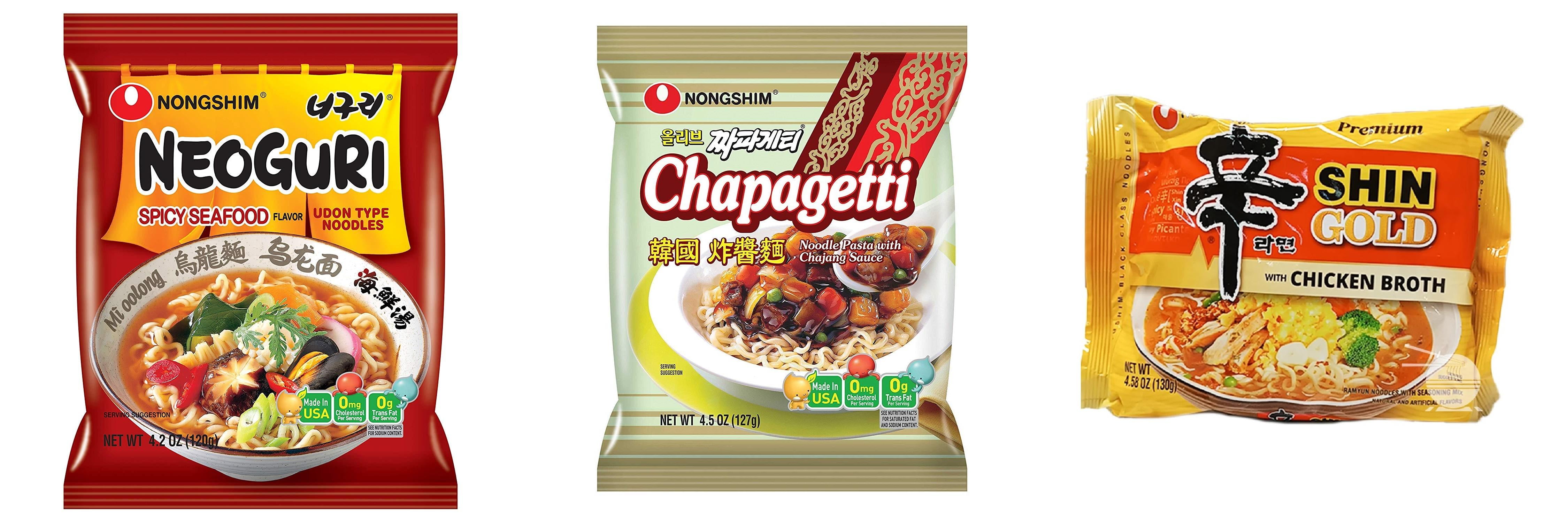 3 Pack Korean NongShim Gourmet Spicy Shin Instant Ramen Noodle, 3 ...