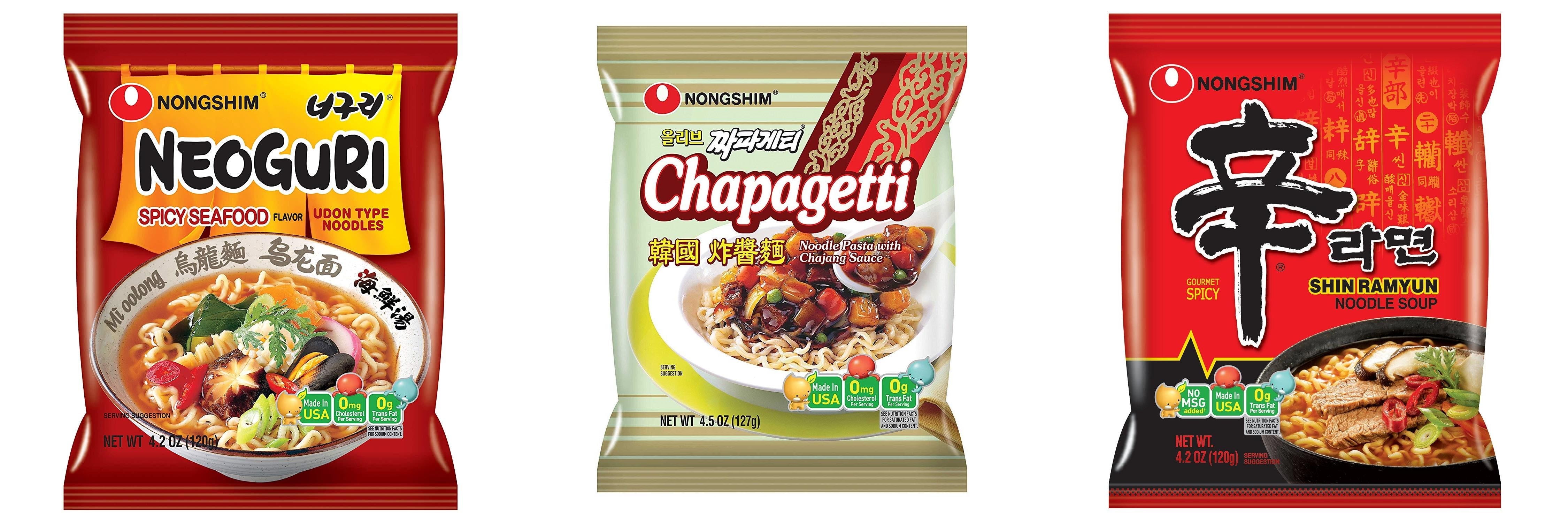 3 Pack Korean NongShim Gourmet Spicy Shin Instant Ramen Noodle, 3 ...