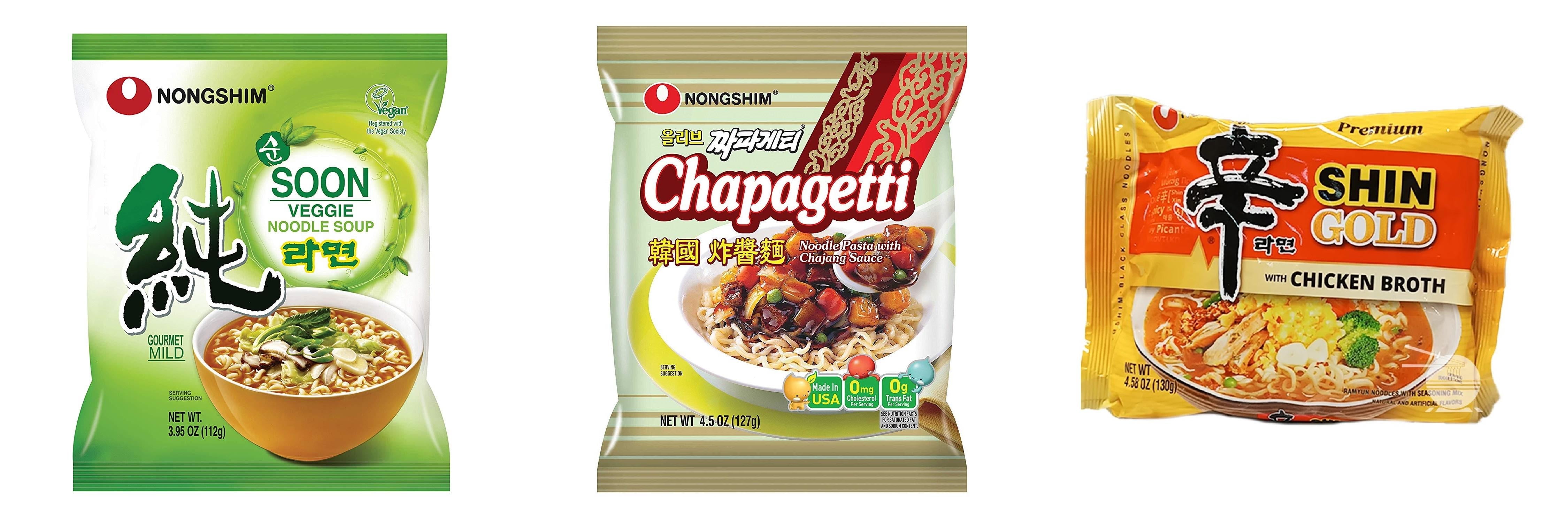 3 Pack Korean NongShim Gourmet Spicy Shin Instant Ramen Noodle, 3 ...
