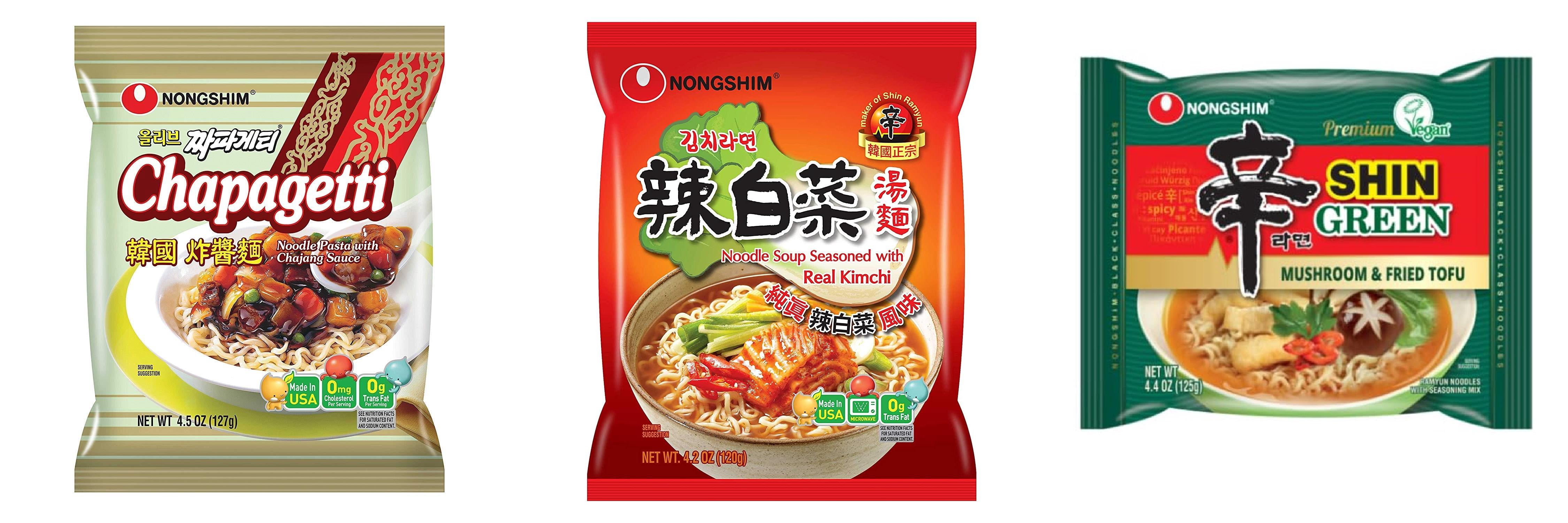 3 Pack Korean NongShim Gourmet Spicy Shin Instant Ramen Noodle, 3 ...