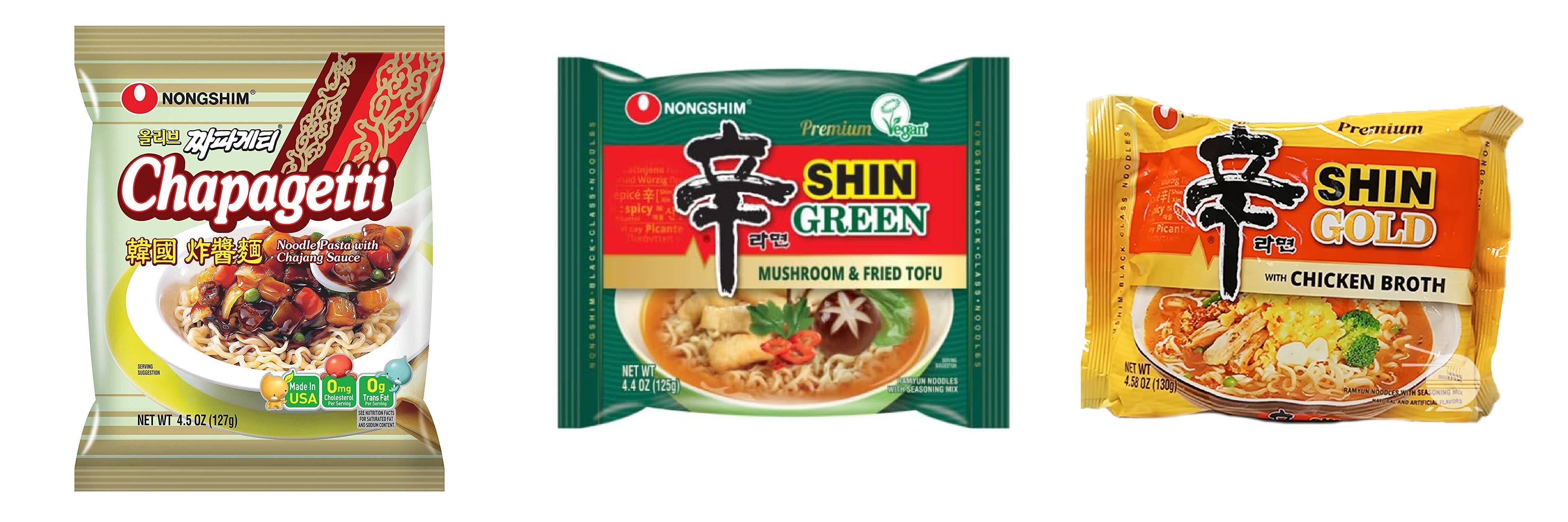 3 Pack Korean NongShim Gourmet Spicy Shin Instant Ramen Noodle, 3 ...