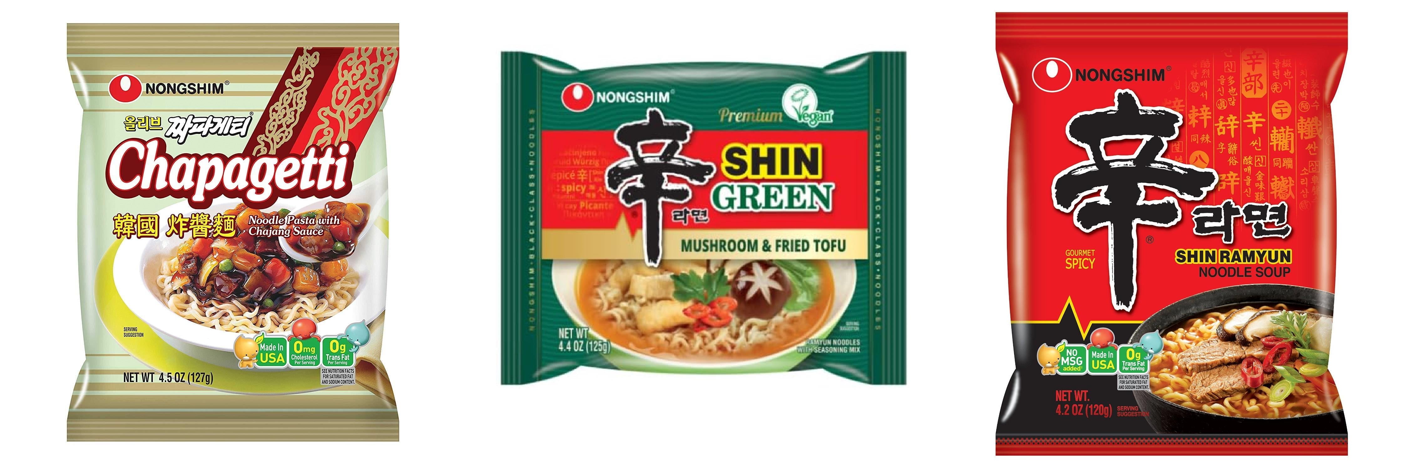 3 Pack Korean NongShim Gourmet Spicy Shin Instant Ramen Noodle, 3 ...