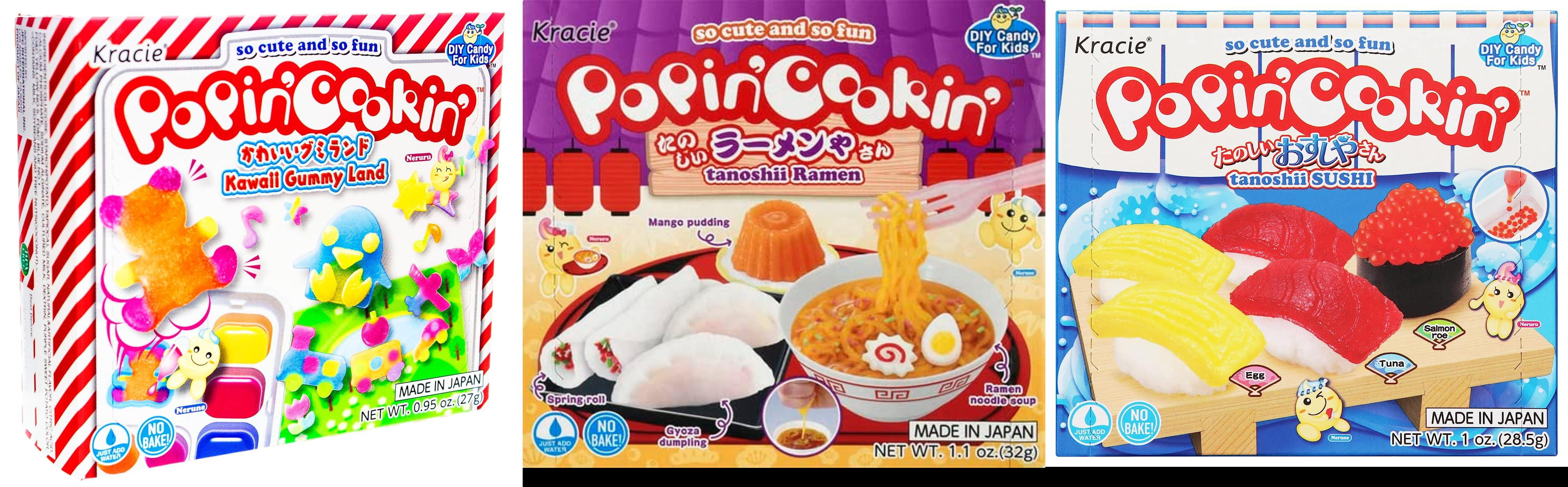 3 Pack Kracie Popin Cookin DIY Candy Kit, 3 Mixed Flavor (Kawaii Gummy ...