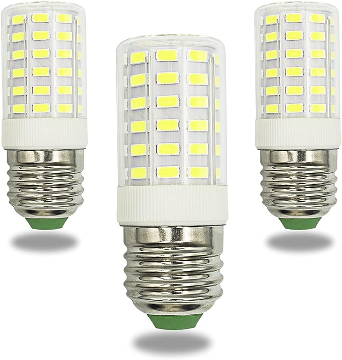 3 Pack LED Bulbs Appliance E26 60W 100W Halogen Equivalent Refrigerator ...