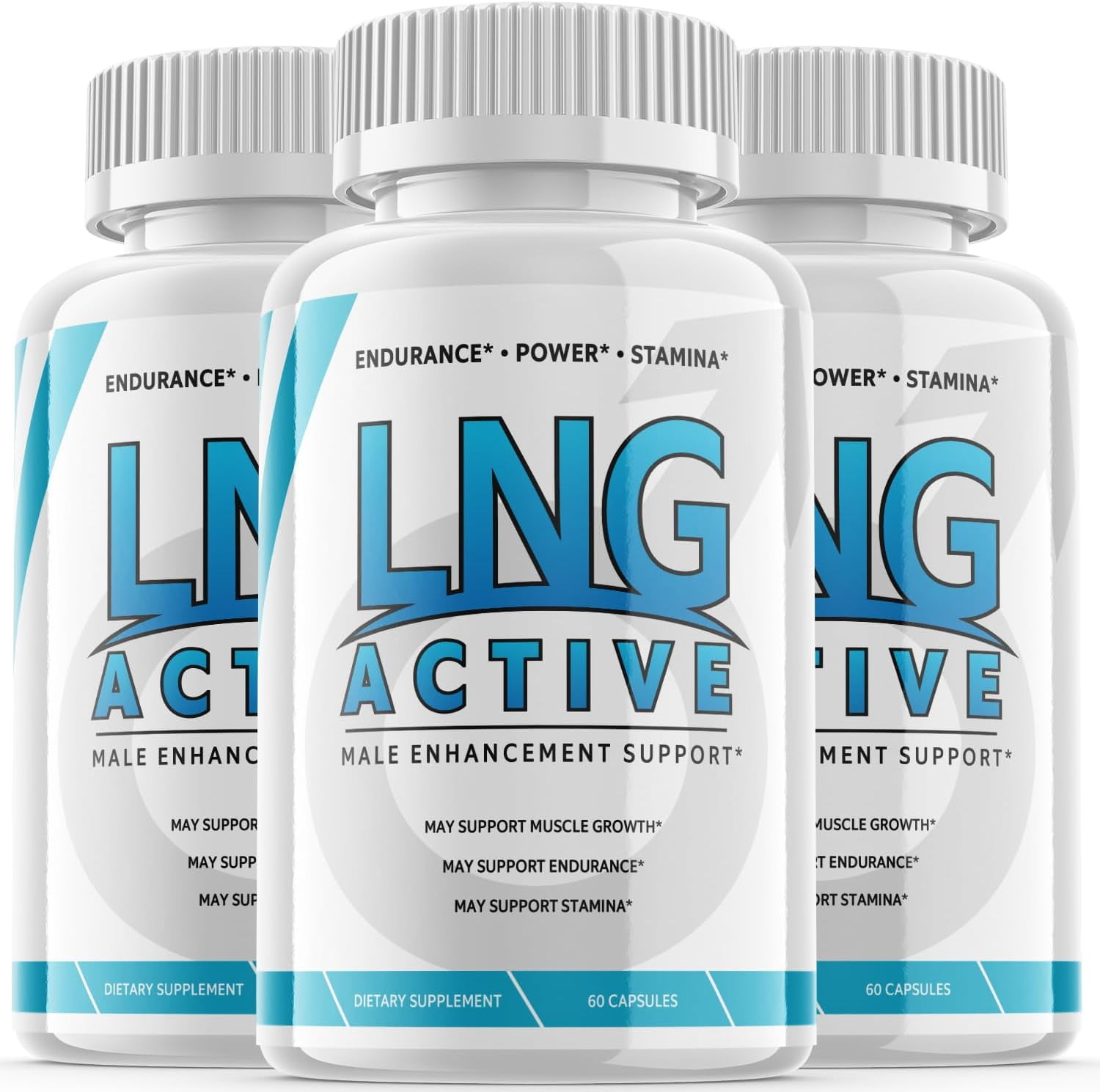 (3 Pack) LNG Active - Dietary Supplement - 180 Capsules - Walmart.com