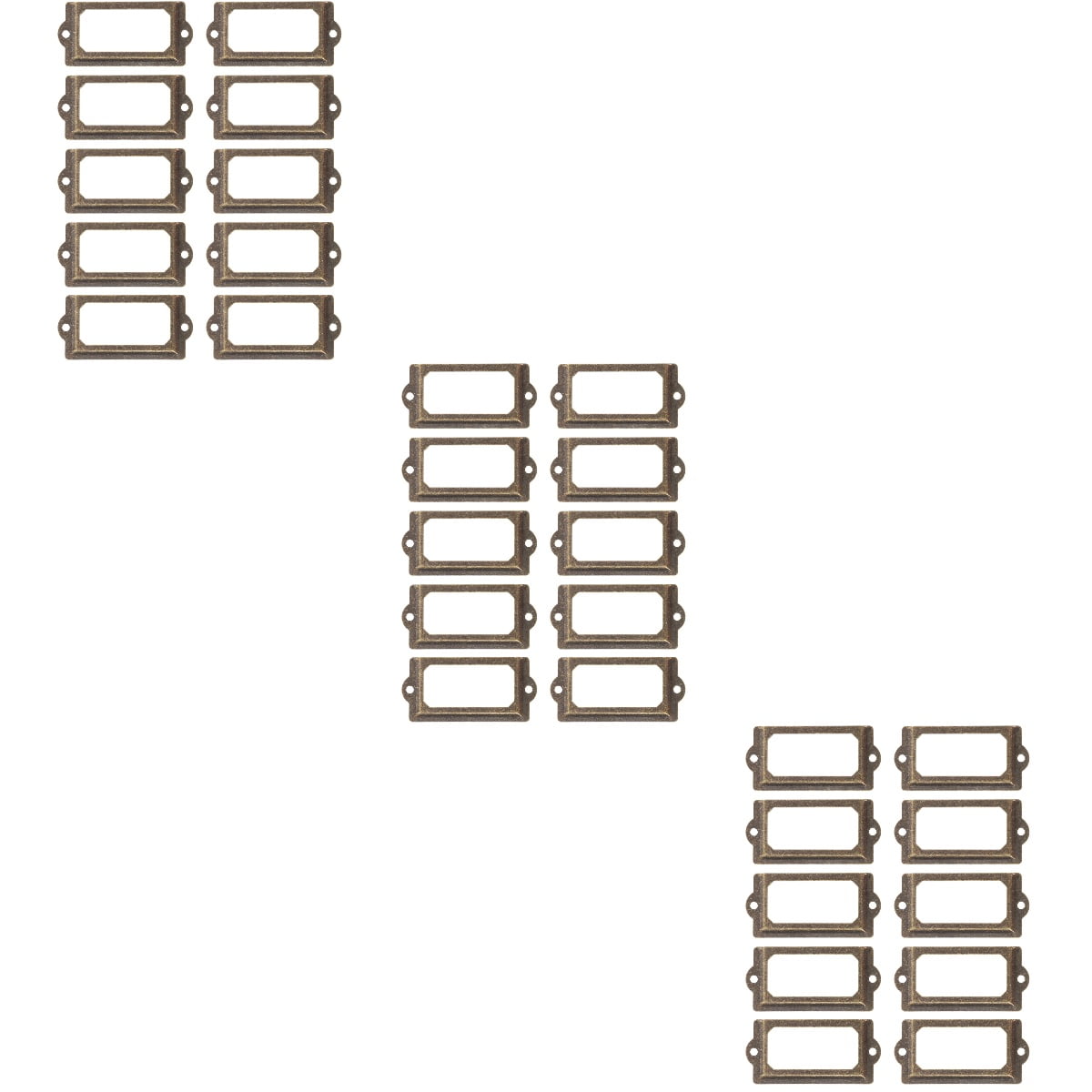 3 Pack Label Box Flush Tote Crate Junk Case Rack Shelf Food Labels ...