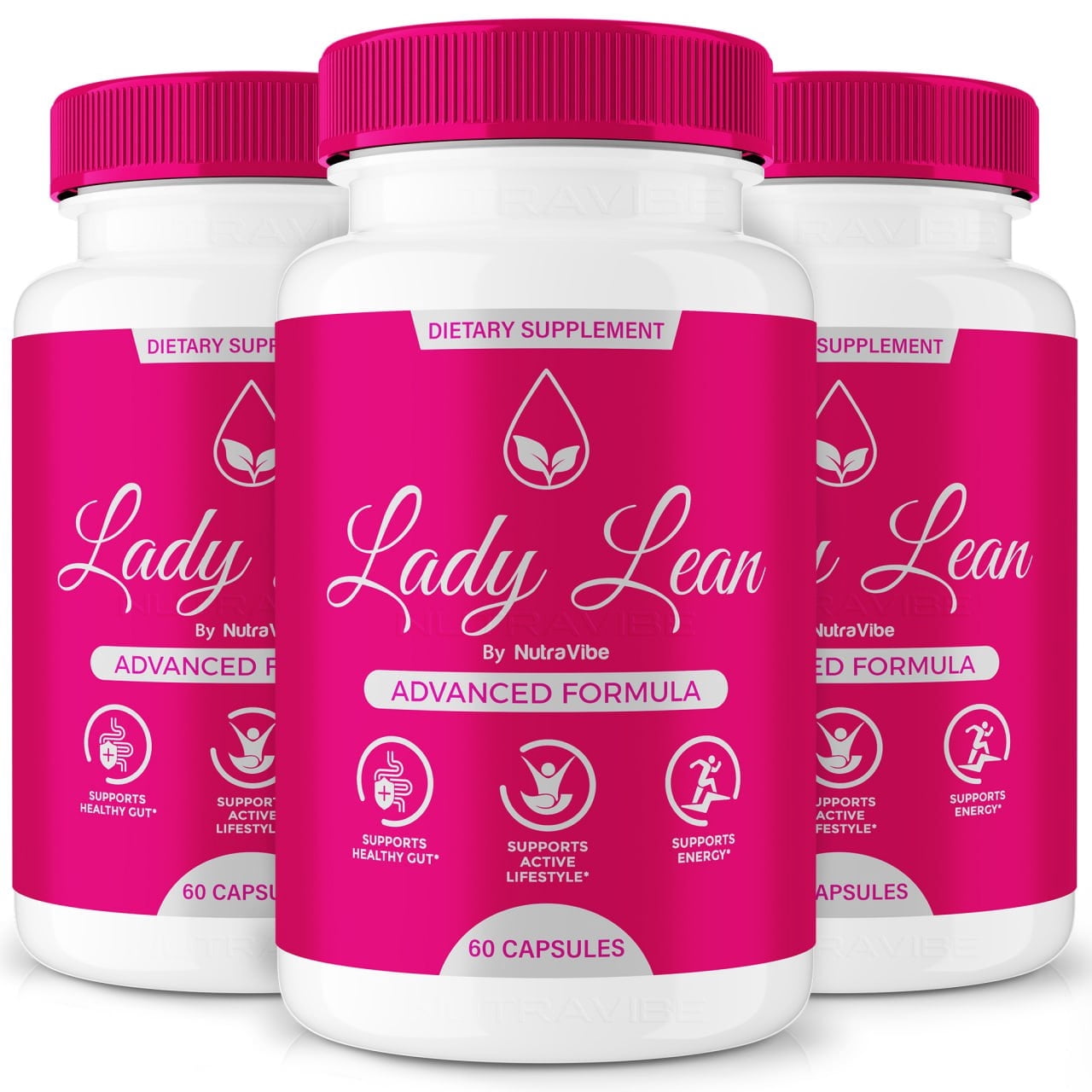 (3 Pack) Lady Lean – Natural Daily Pill Formula Designed to Align with ...