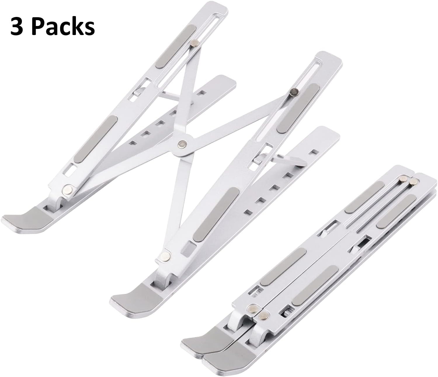 3 Pack Laptop Stand, Portable Laptop Holder Computer Stand for Desk ...