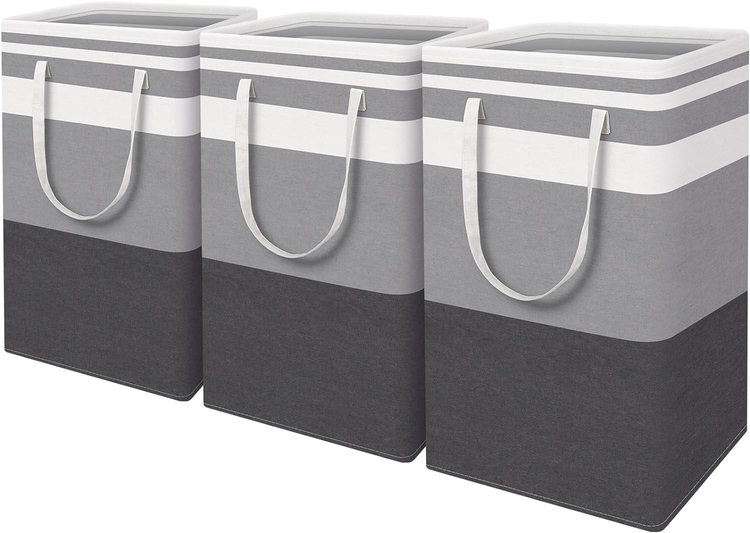 MRSXXNTY 3-Pack Large Laundry Basket, Waterproof, Freestanding Laundry ...