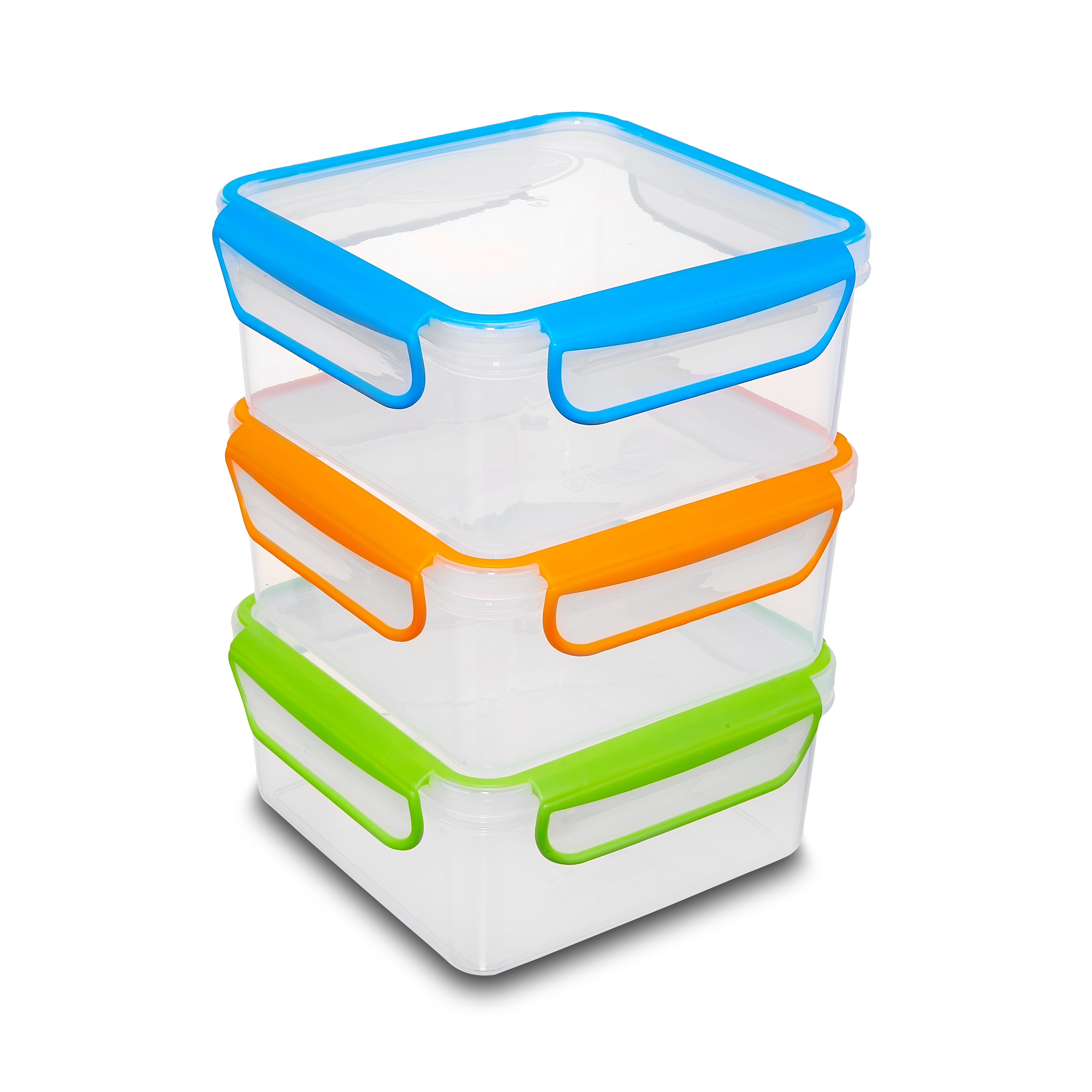 3 Pack of Large Size Sandwich Containers - Reusable, BPA Free Plastic ...