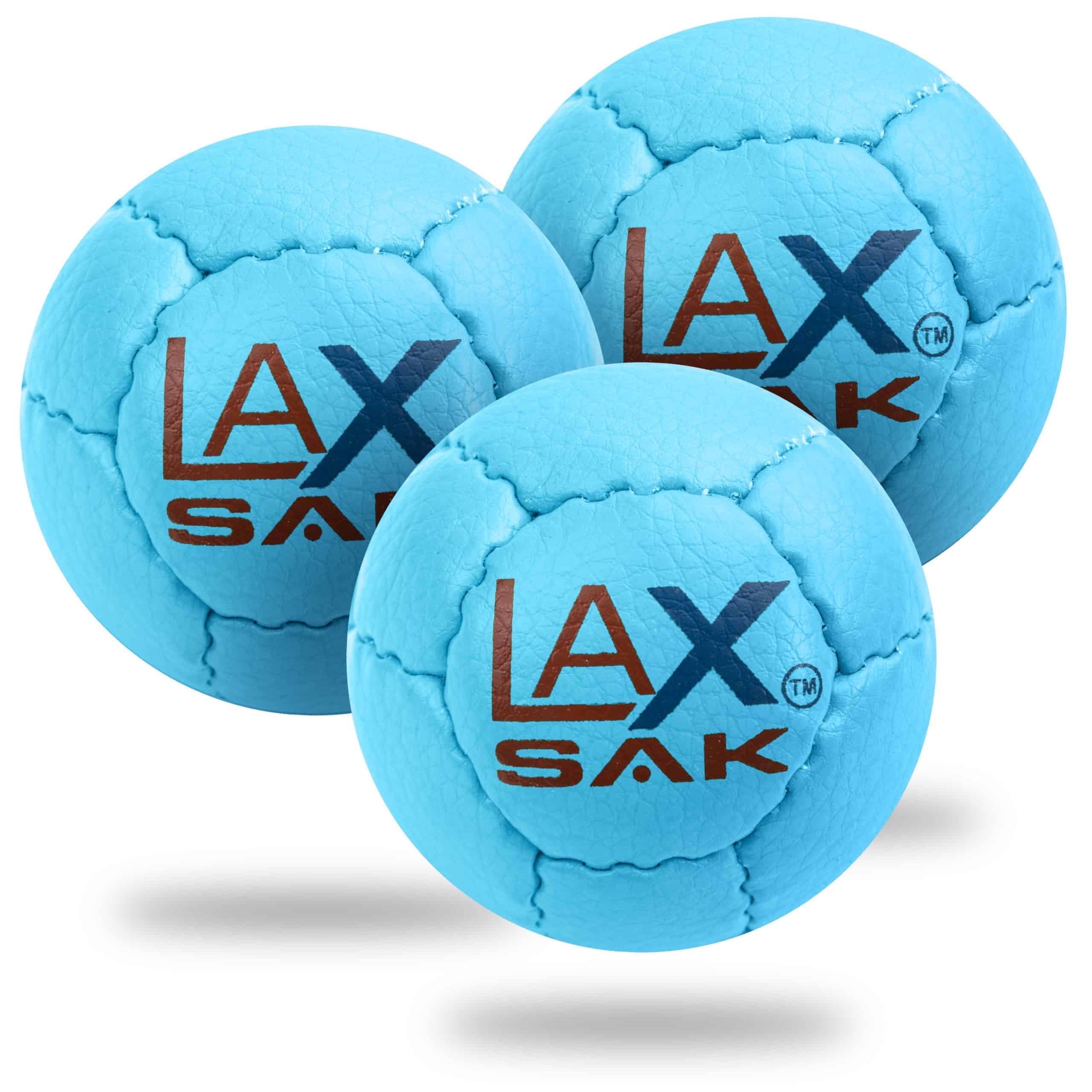 3 Pack Lax Sak Carolina Blue Lacrosse Training Ball - Same Weight ...