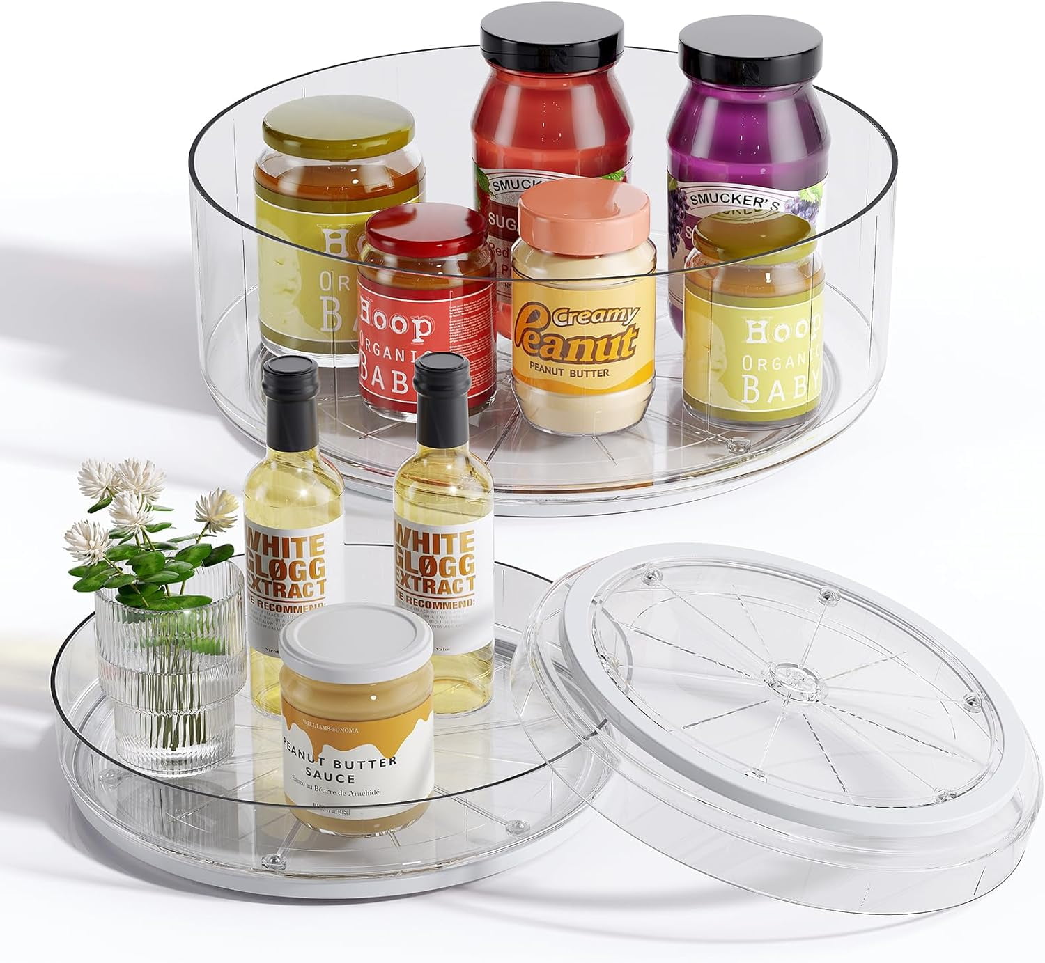 3 Pack Lazy Susan Turntable Organizer for Kitchen, Pantry, Fridge ...