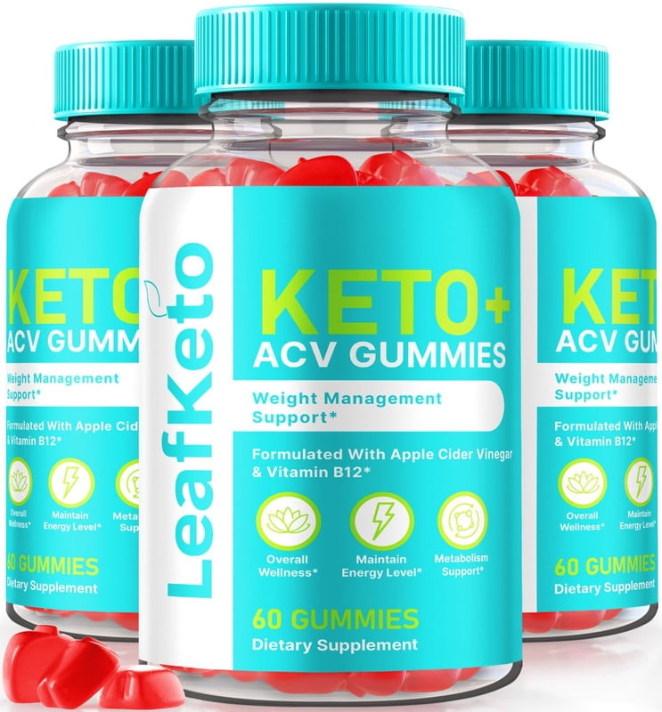 (3 Pack) Leaf Keto ACV Gummies, Keto + ACV Supplement, All Natural Keto ...