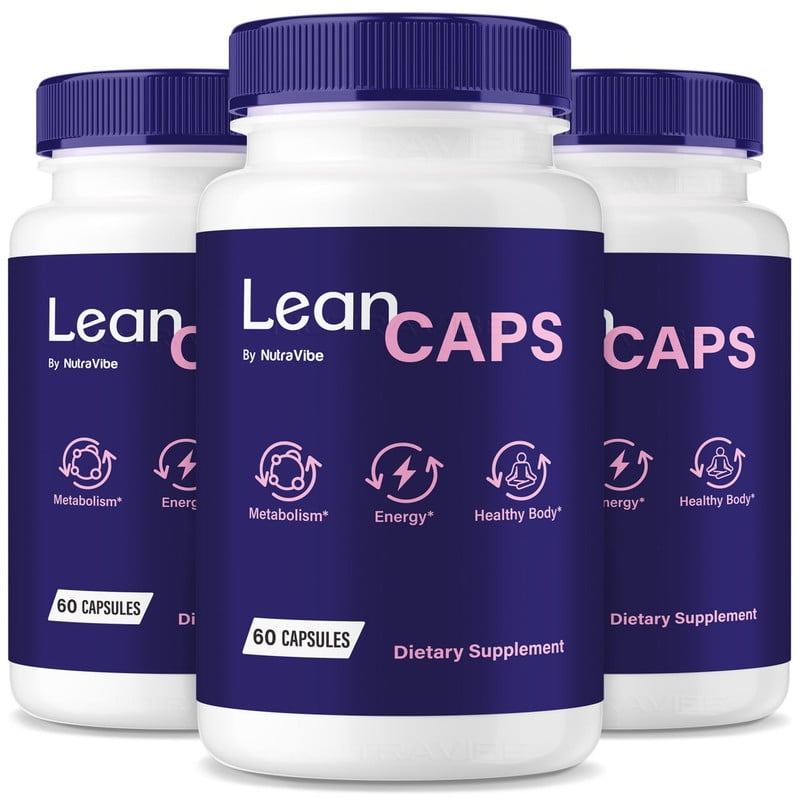 (3 Pack) Lean Caps – Daily Care Formula with a Clean, Natural Blend to ...